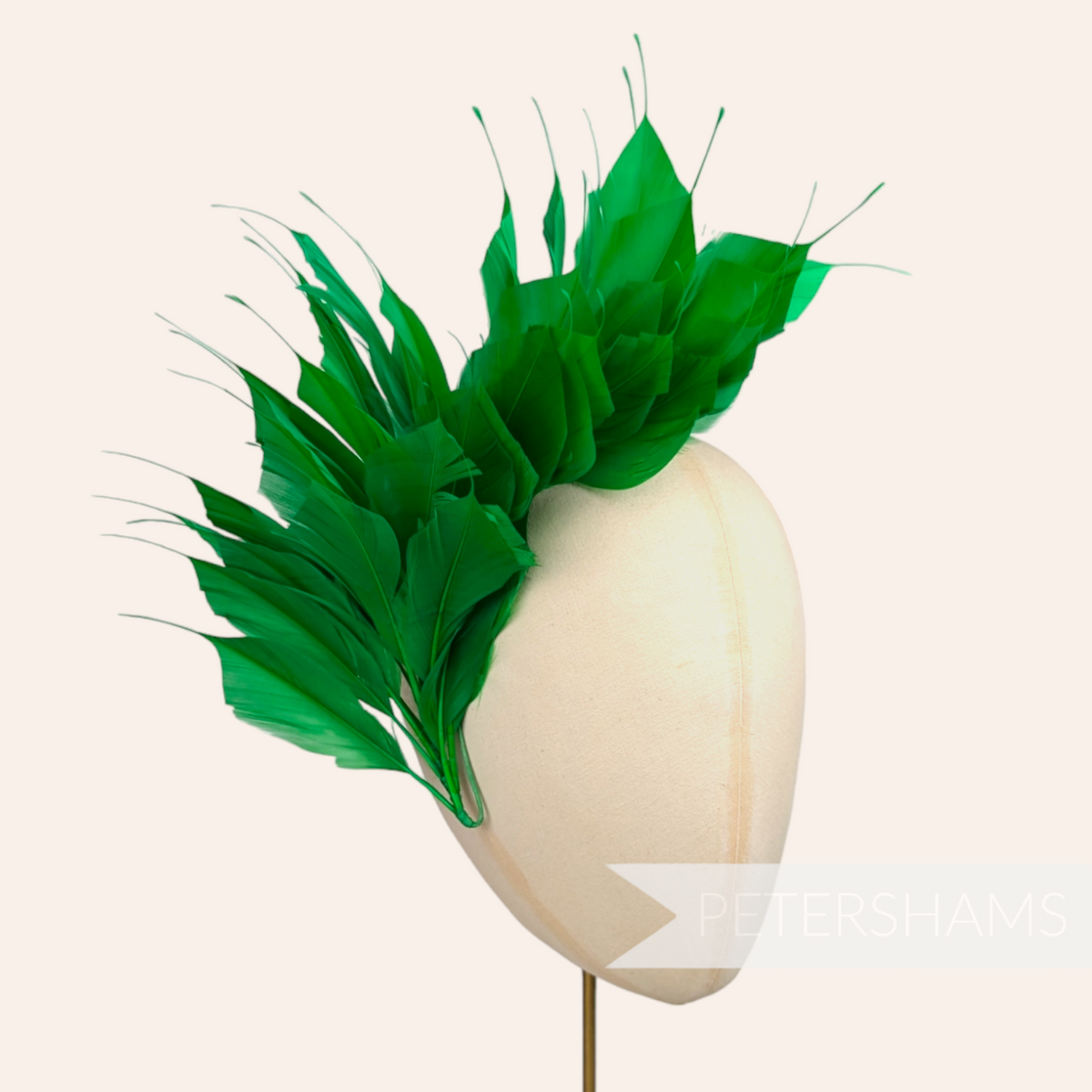 Large Spiky Goose Feather Wired Hat Mount – Petershams Millinery Supplies