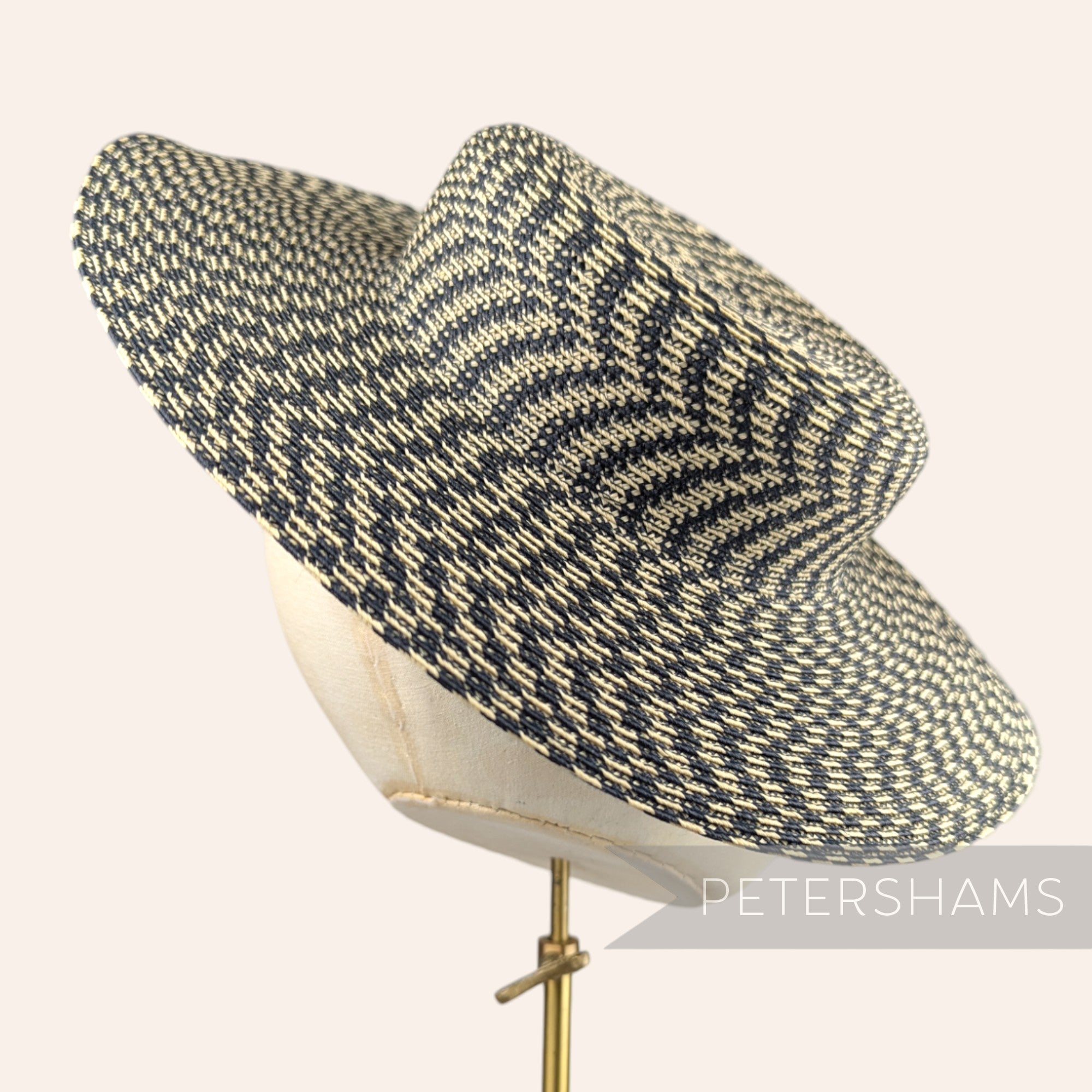 Small Brim Polybraid Boater Fascinator Hat Base – Petershams Millinery ...