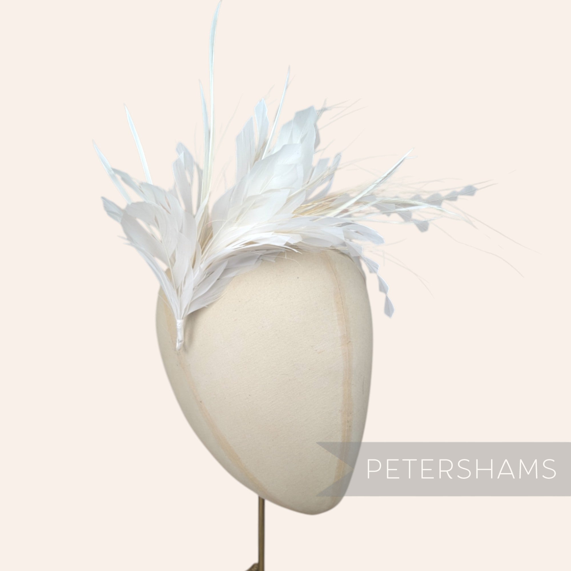 Ivory Stagger Cut Nagorie, Biot and Peacock Hurl Feather Hat Mount ...