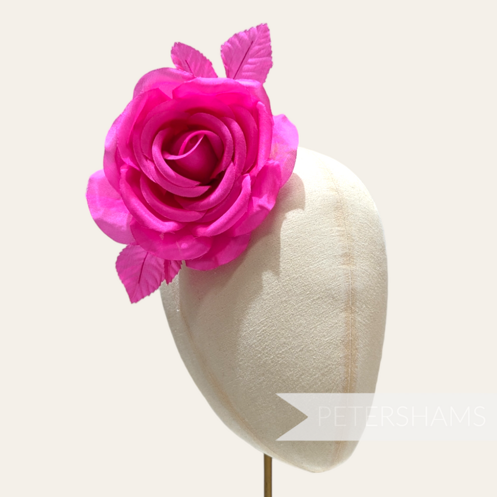 'Kelly' Silk 14cm Rose Millinery Fascinator Flower Hat Mount ...