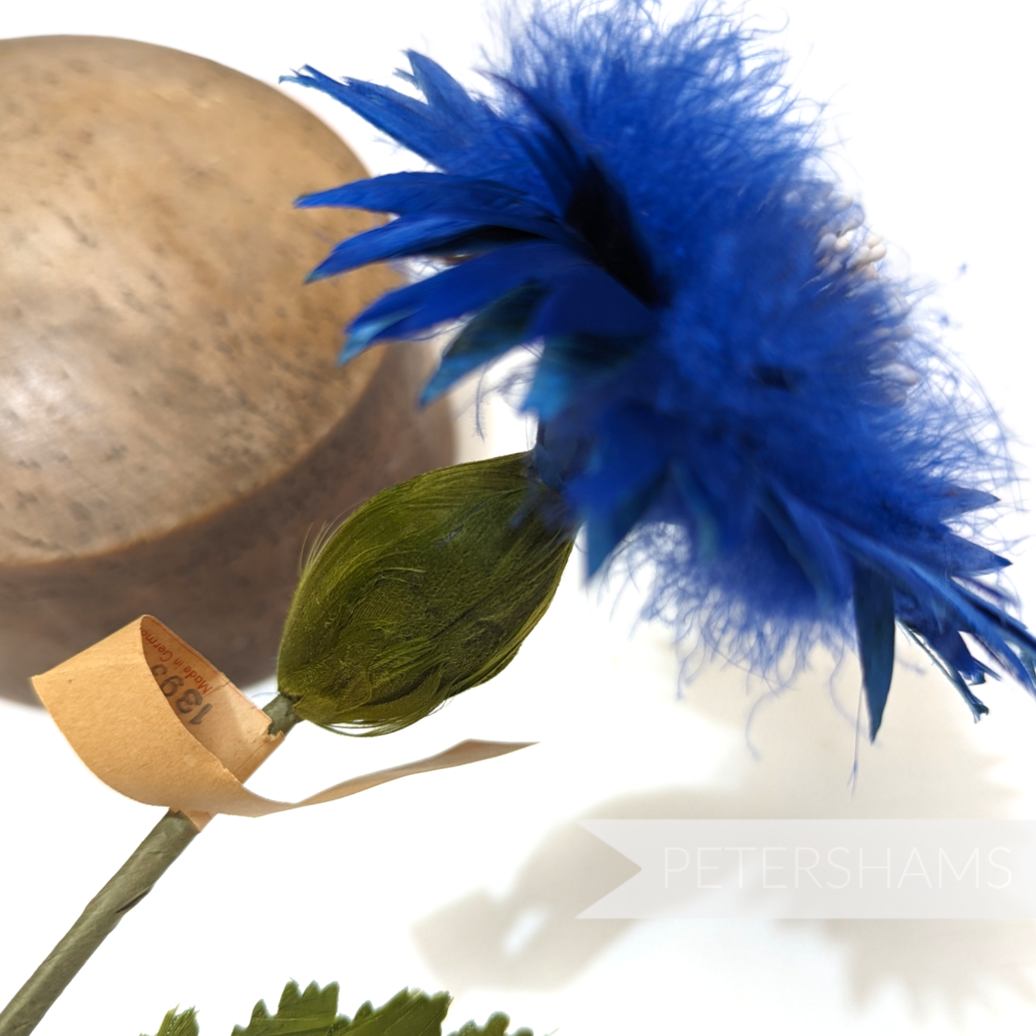 Vintage 1940/50's German Long Stem Millinery Feather Flowers ...