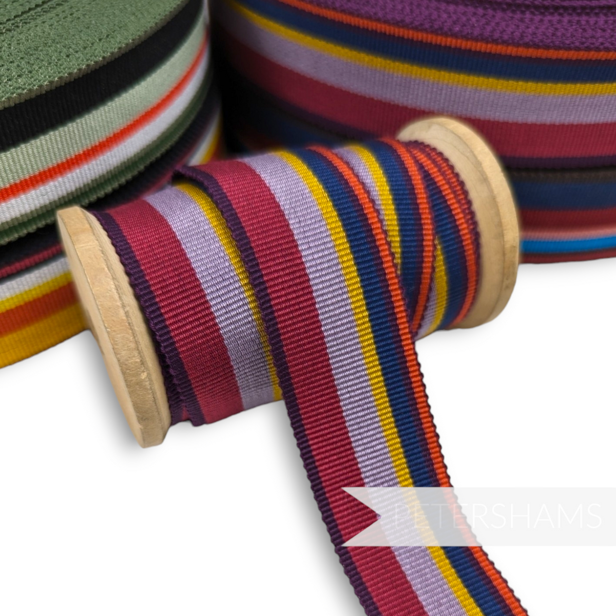 30mm Classic Striped Millinery Petersham Hat Ribbon - 1m – Petershams ...