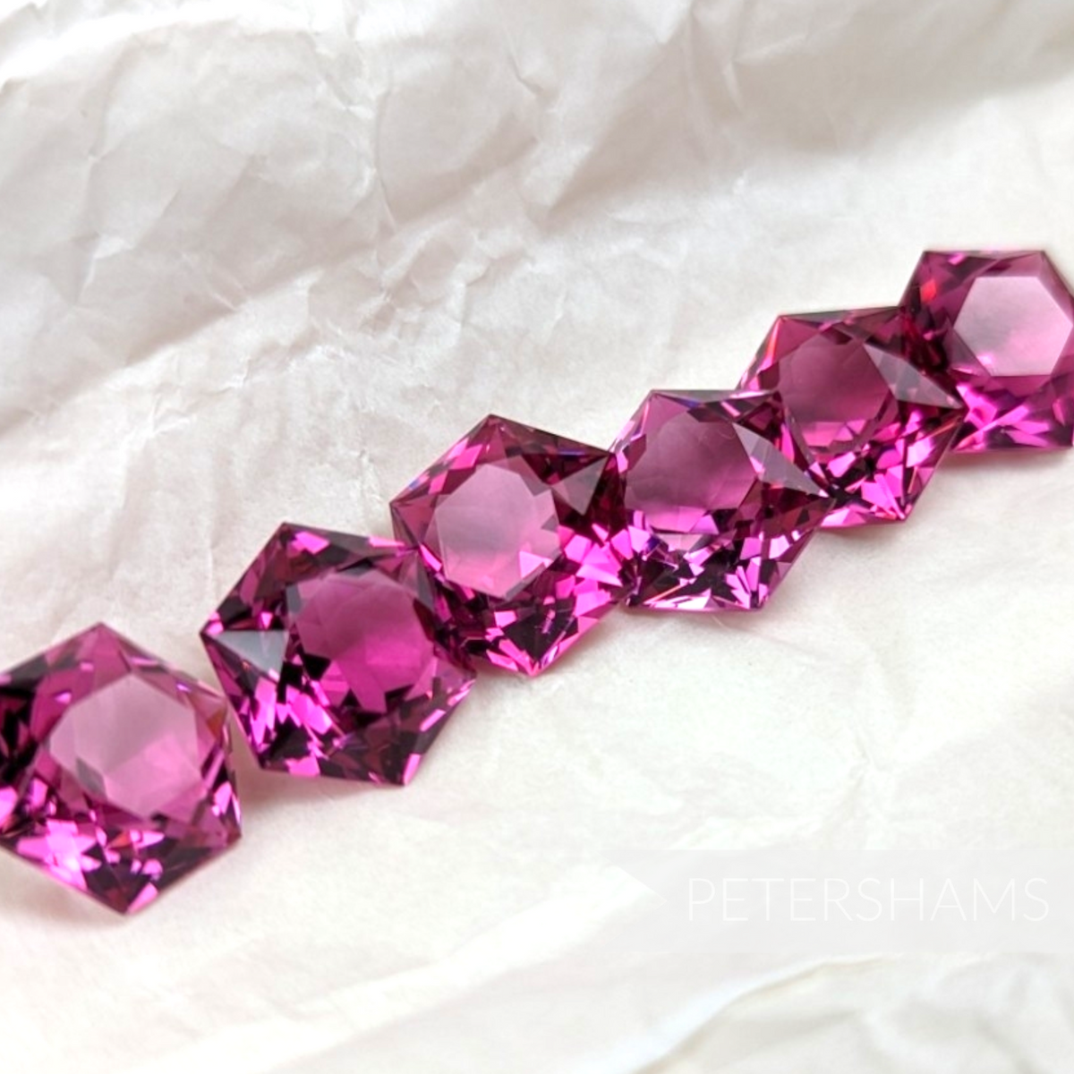 15mm Vintage Hexagonal Glass Jewel Imitation Stone – Petershams ...