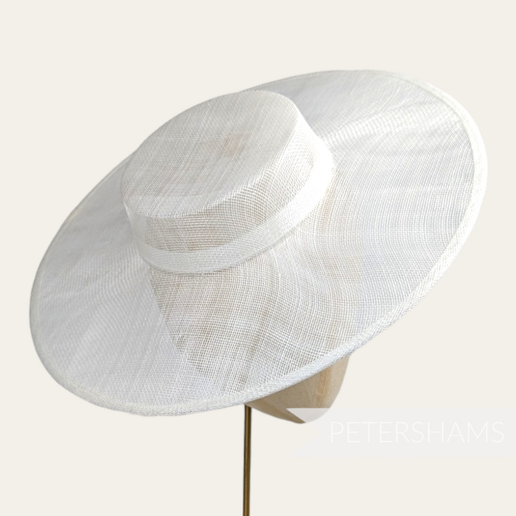 Large Brim Sinamay Boater Fascinator Hat Base – Petershams Millinery ...