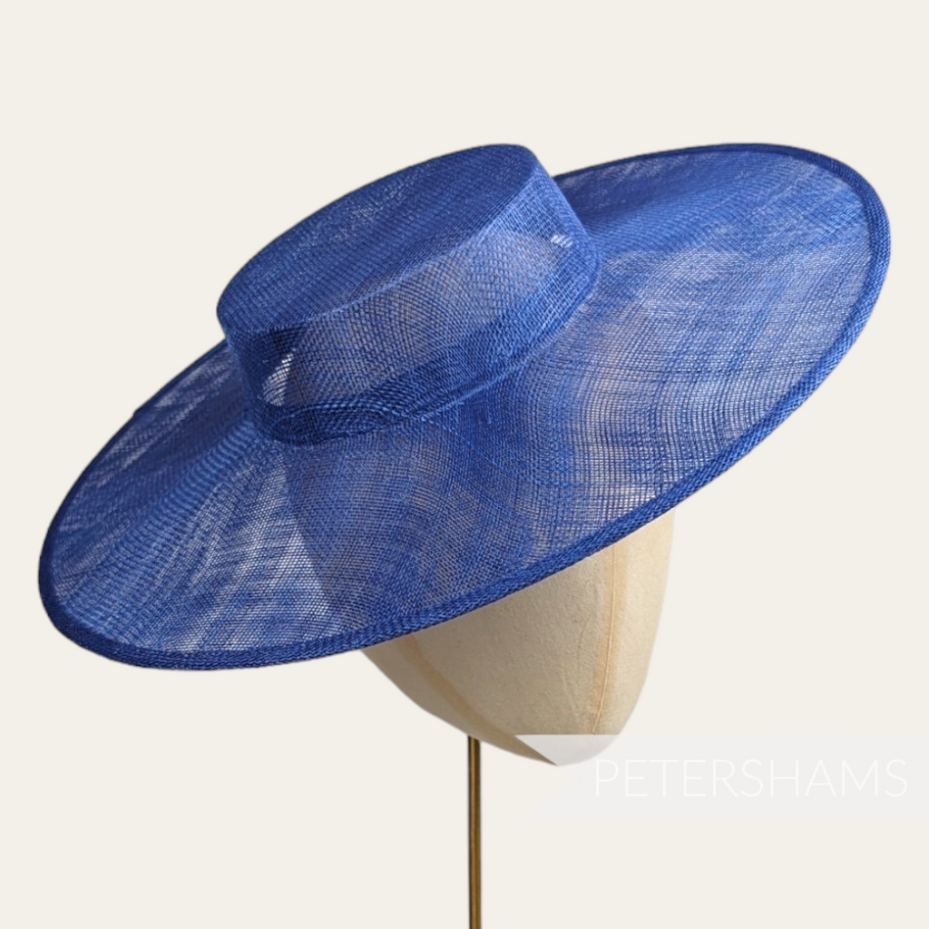 Large Brim Sinamay Boater Fascinator Hat Base – Petershams Millinery ...