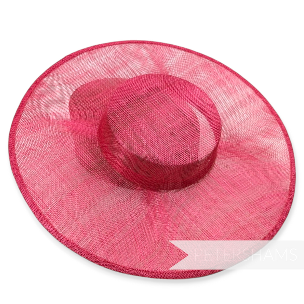 Large Brim Sinamay Boater Fascinator Hat Base – Petershams Millinery ...