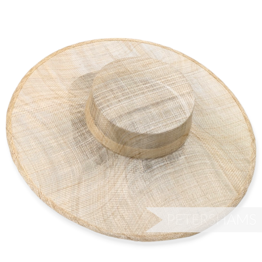 Large Brim Sinamay Boater Fascinator Hat Base – Petershams Millinery ...