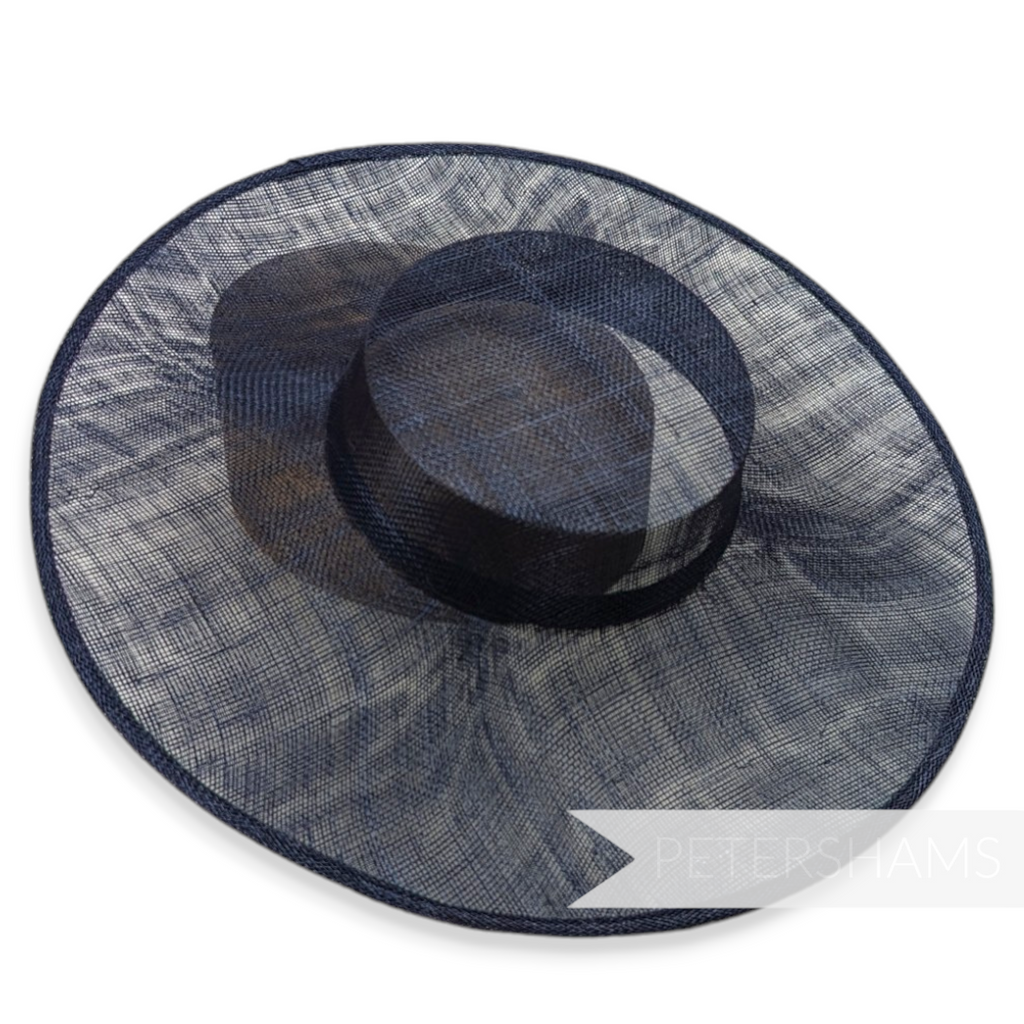 Large Brim Sinamay Boater Fascinator Hat Base – Petershams Millinery ...