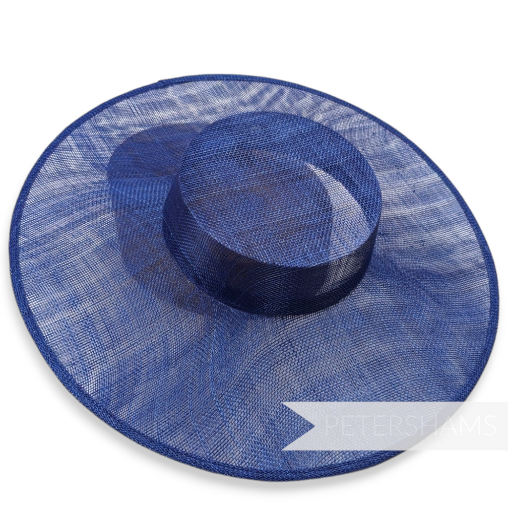 Large Brim Sinamay Boater Fascinator Hat Base – Petershams Millinery ...