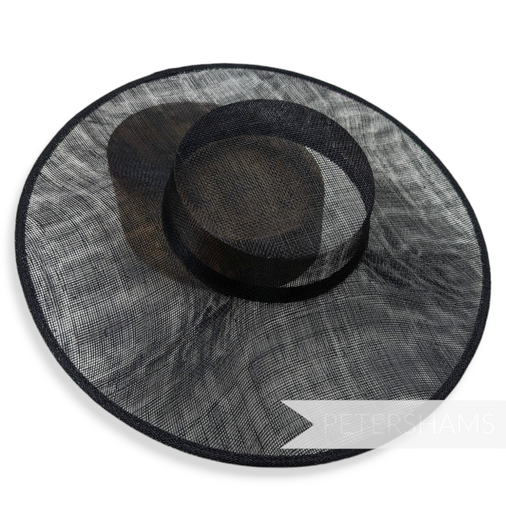 Large Brim Sinamay Boater Fascinator Hat Base – Petershams Millinery ...