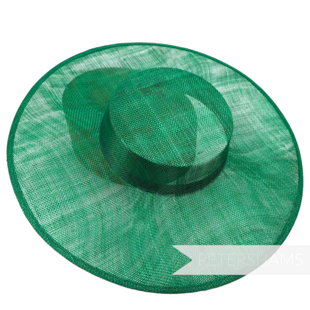 Large Brim Sinamay Boater Fascinator Hat Base – Petershams Millinery ...