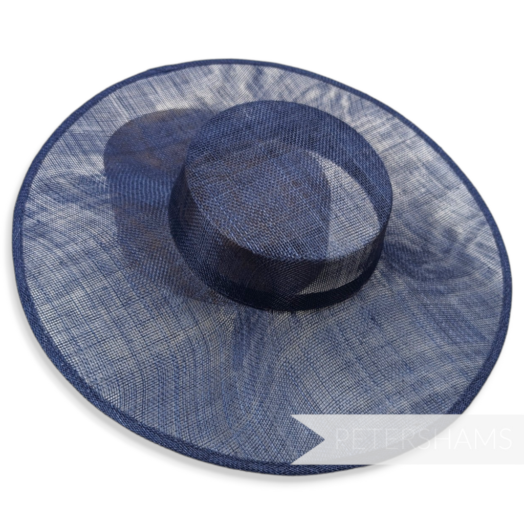 Large Brim Sinamay Boater Fascinator Hat Base – Petershams Millinery ...