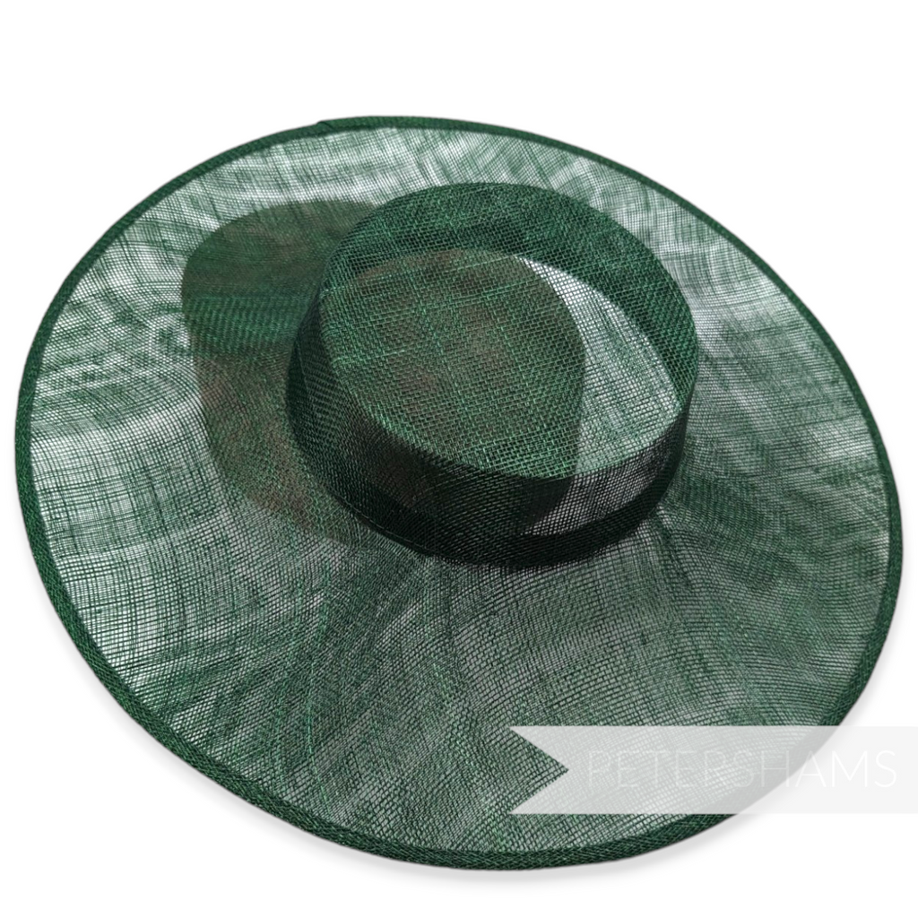 Large Brim Sinamay Boater Fascinator Hat Base – Petershams Millinery ...