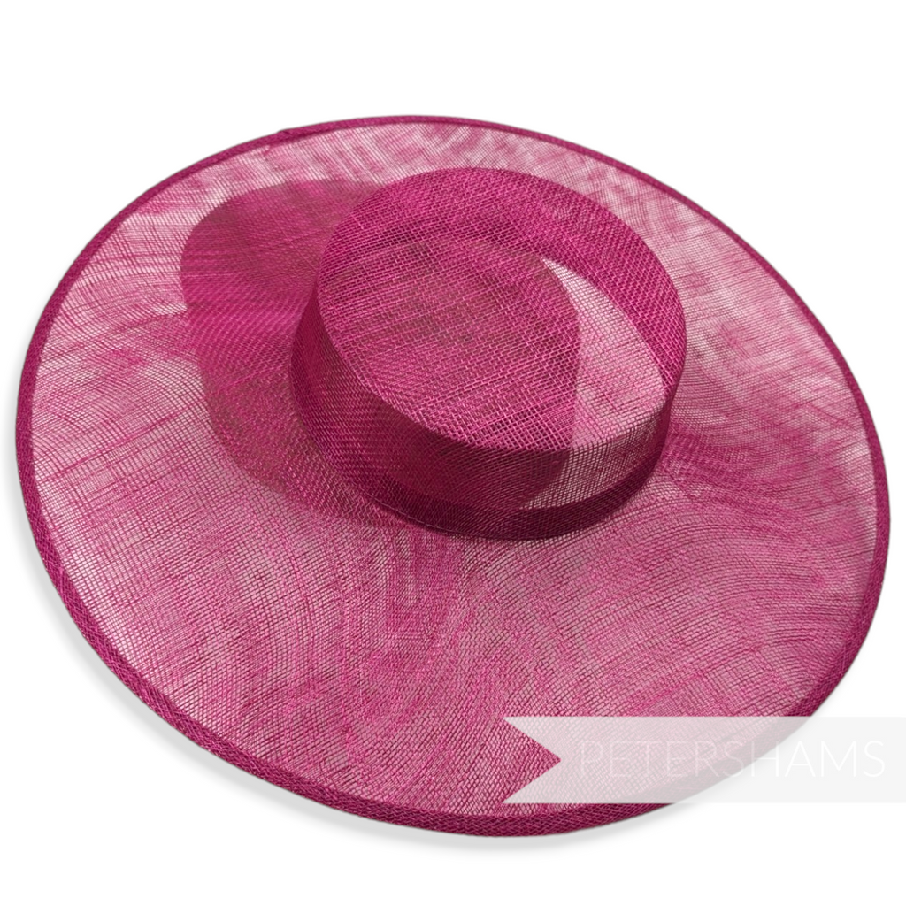 Large Brim Sinamay Boater Fascinator Hat Base – Petershams Millinery ...