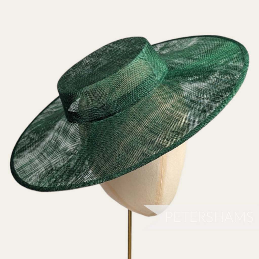 Large Brim Sinamay Boater Fascinator Hat Base – Petershams Millinery ...