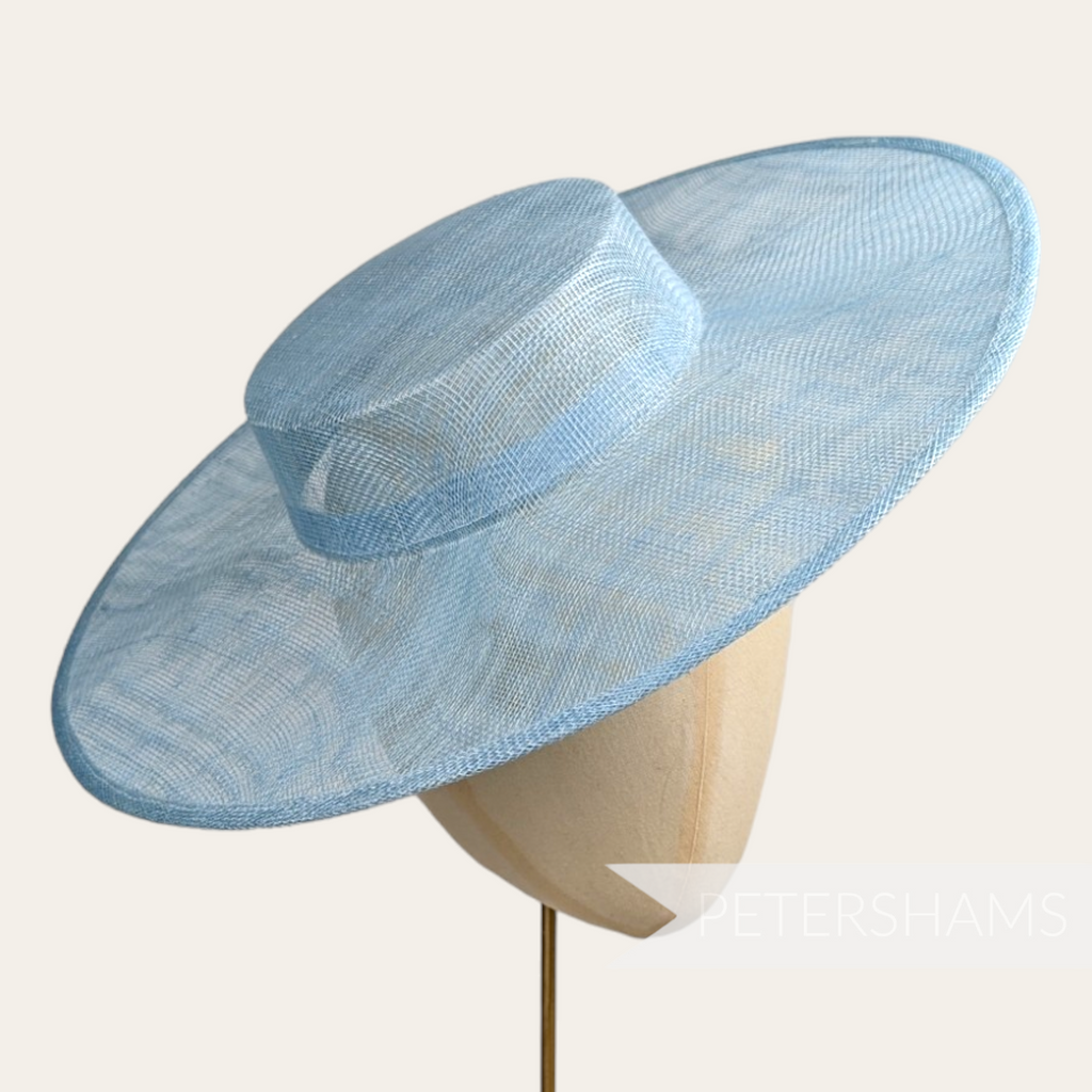 Large Brim Sinamay Boater Fascinator Hat Base – Petershams Millinery ...