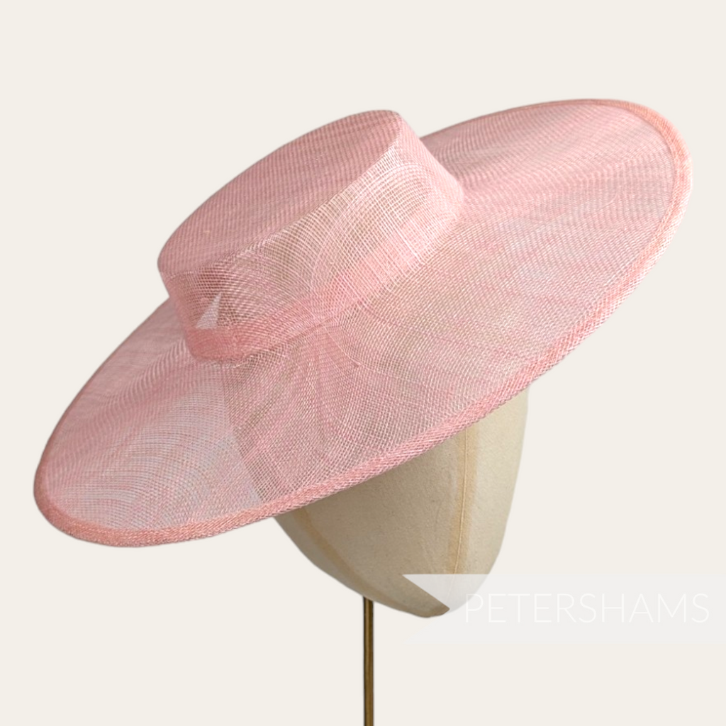 Large Brim Sinamay Boater Fascinator Hat Base – Petershams Millinery ...