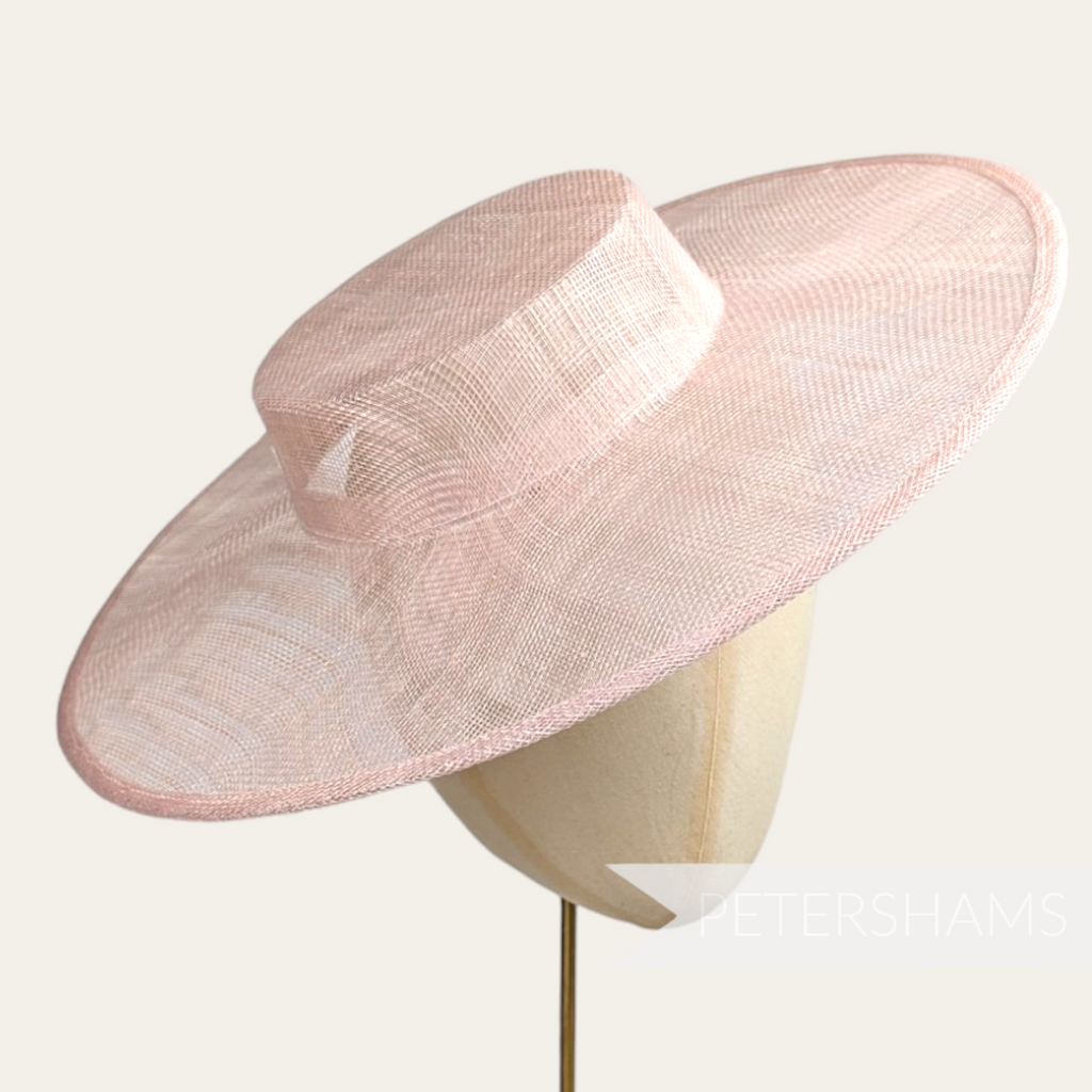 Large Brim Sinamay Boater Fascinator Hat Base – Petershams Millinery ...