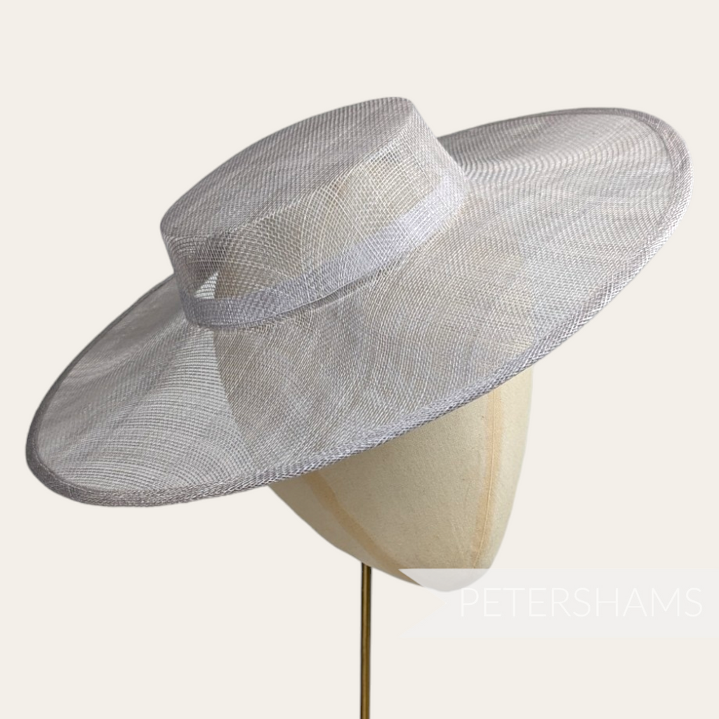 Large Brim Sinamay Boater Fascinator Hat Base – Petershams Millinery ...
