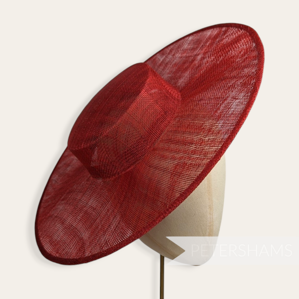 Large Brim Sinamay Boater Fascinator Hat Base – Petershams Millinery ...