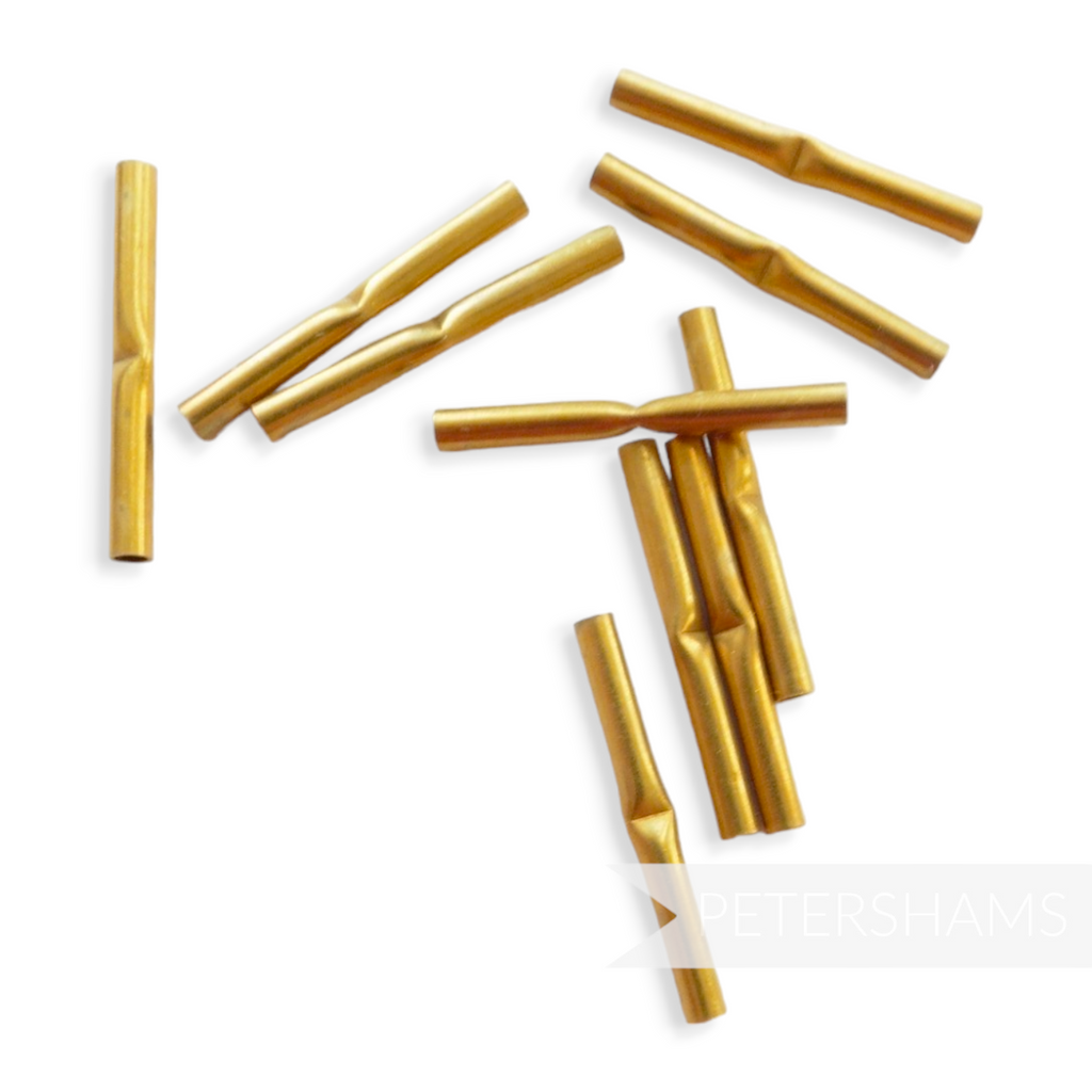 Brass Metal Wire Joining Ferrules for Millinery Hat Wire (10 Pieces ...