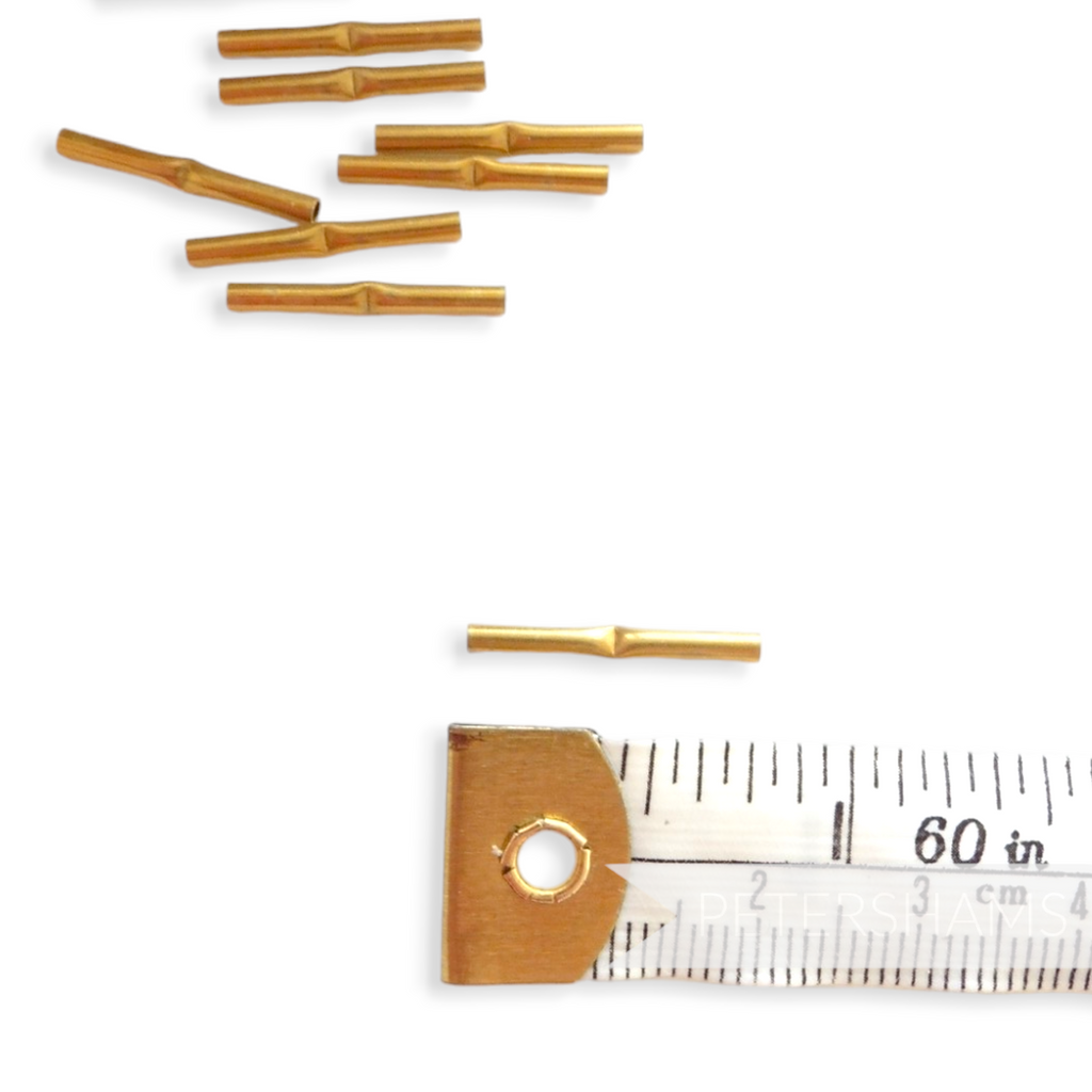 Brass Metal Wire Joining Ferrules for Millinery Hat Wire (10 Pieces ...