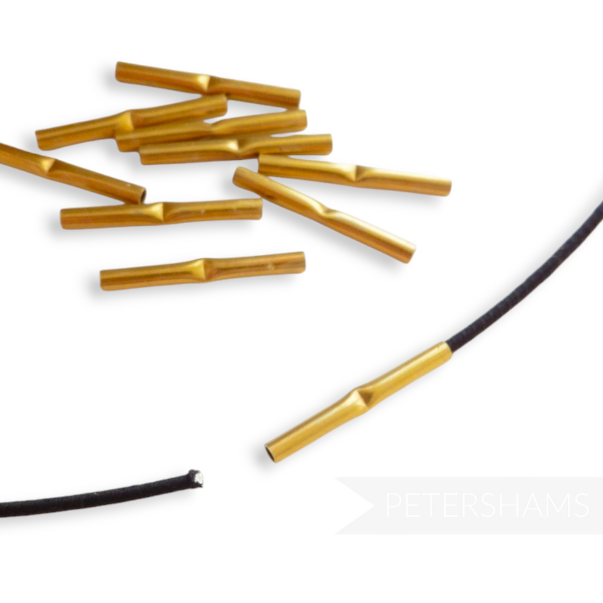 Brass Metal Wire Joining Ferrules for Millinery Hat Wire (10 Pieces ...