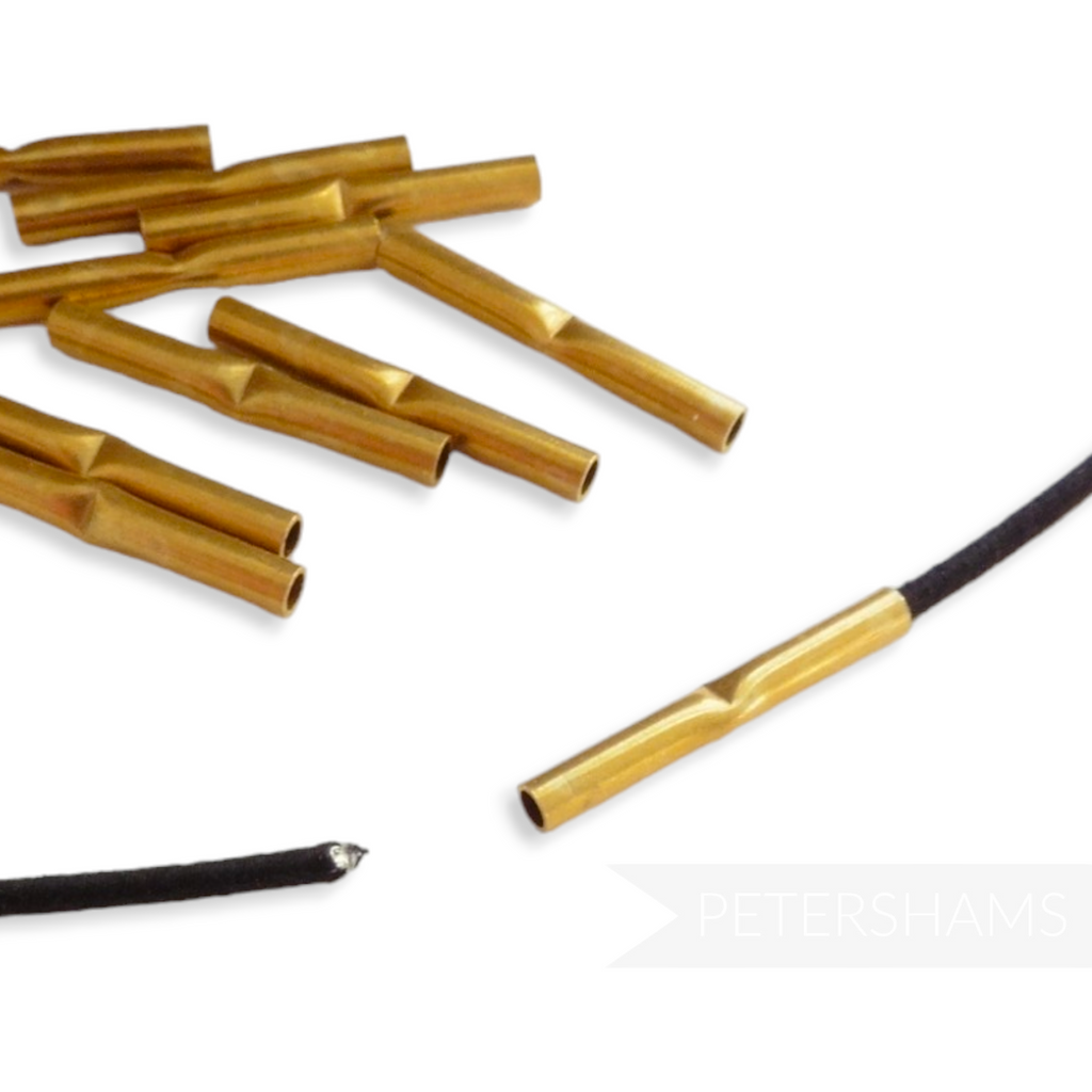 Brass Metal Wire Joining Ferrules for Millinery Hat Wire (10 Pieces ...