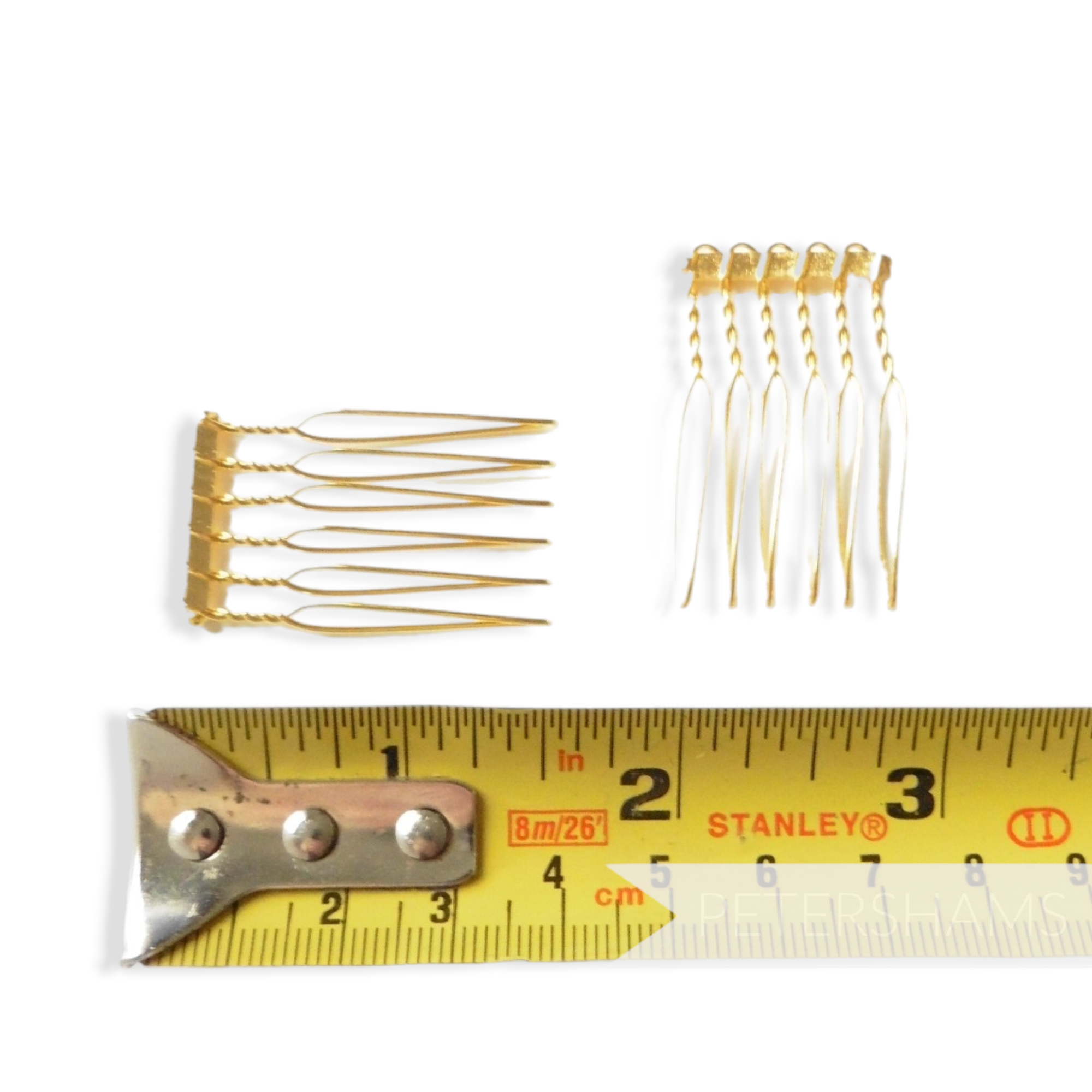 Mini Silver or Gold Plated Metal Hair Combs – Petershams Millinery Supplies