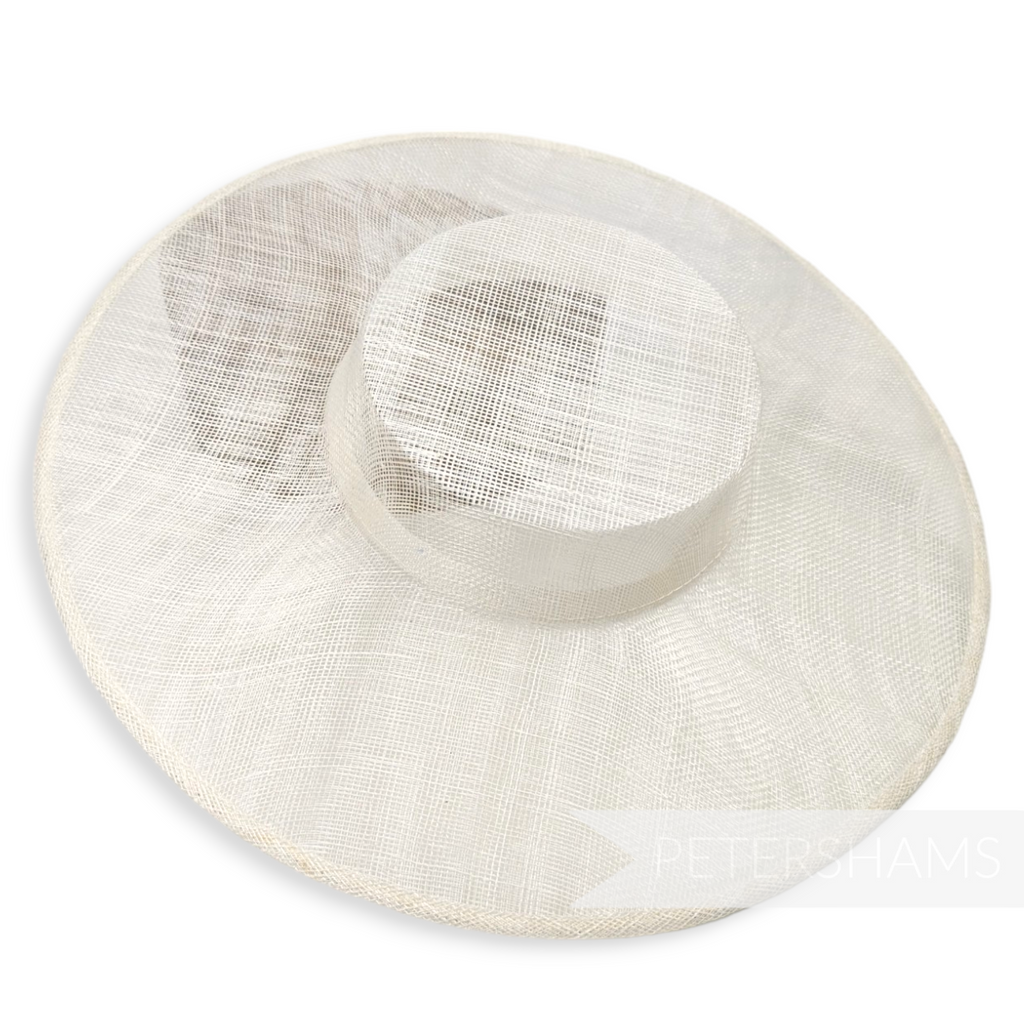 Large Brim Sinamay Boater Fascinator Hat Base – Petershams Millinery ...