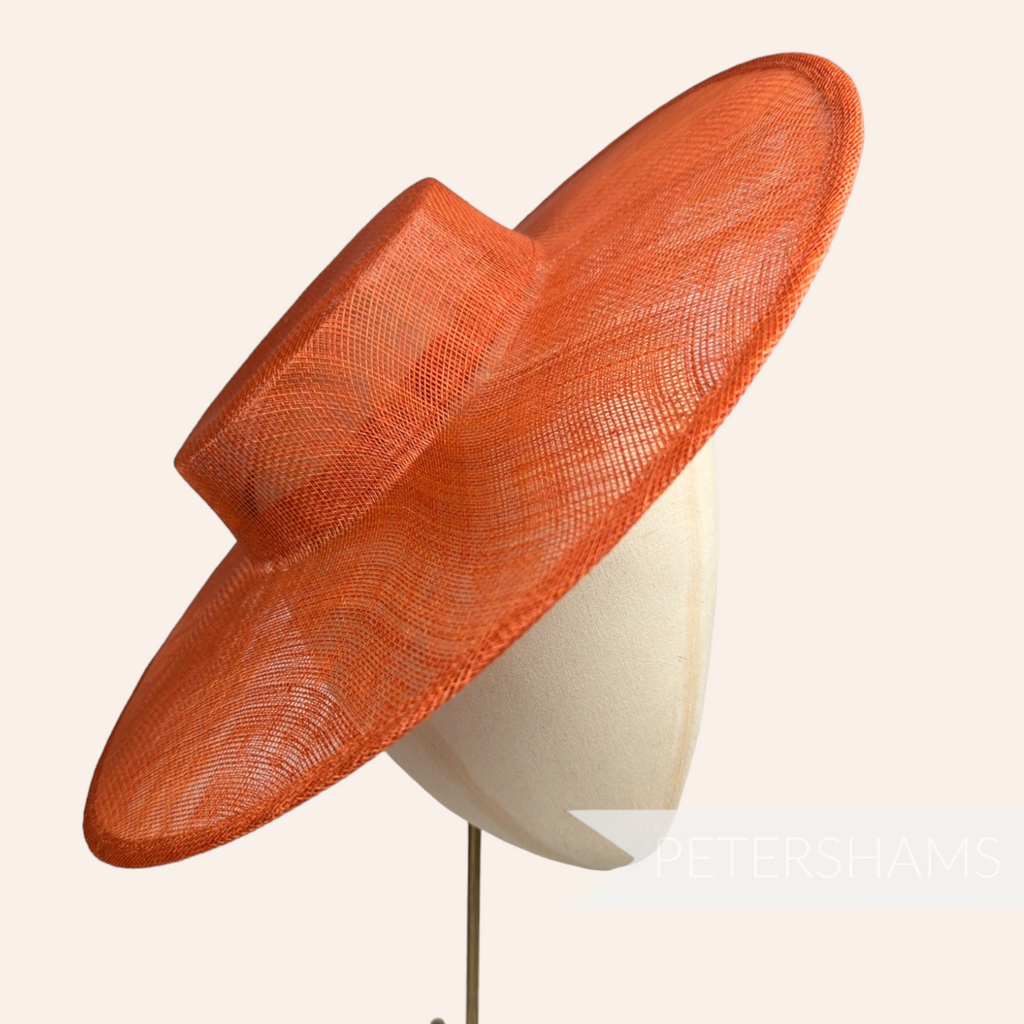 Large Brim Sinamay Boater Fascinator Hat Base – Petershams Millinery ...
