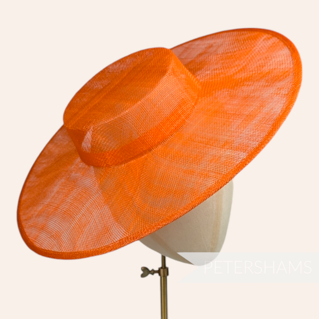 Large Brim Sinamay Boater Fascinator Hat Base – Petershams Millinery ...