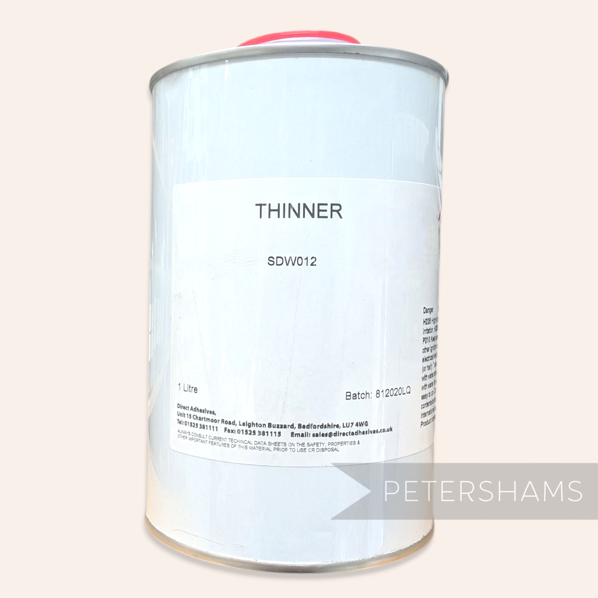 Thinner for Millinery Stiffener - 1 Litre – Petershams Millinery Supplies