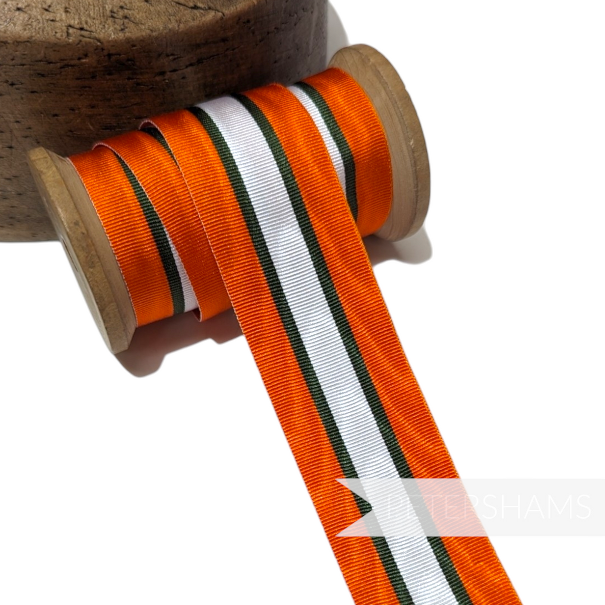 Vintage 35mm Wide Striped Moire Grosgrain Ribbon - 1m – Petershams ...