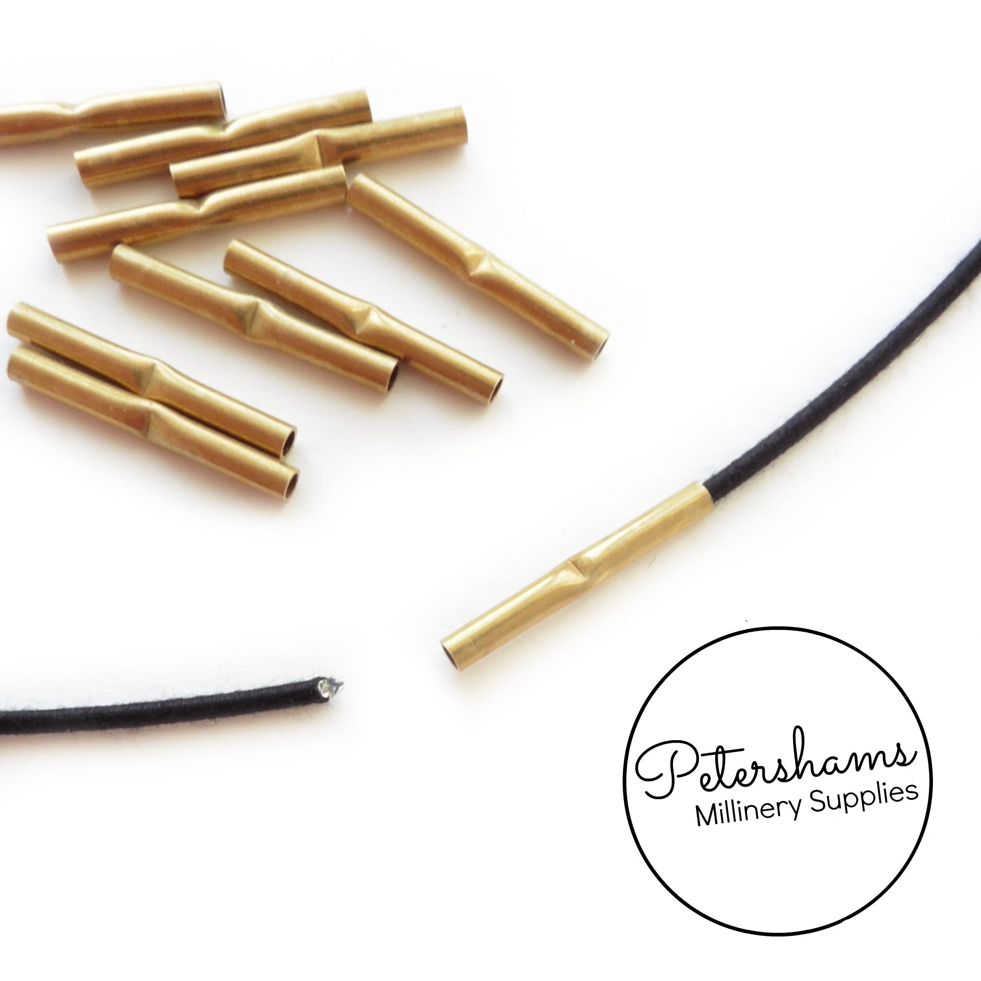 Brass Metal Wire Joining Ferrules for Millinery Hat Wire (10 Pieces ...