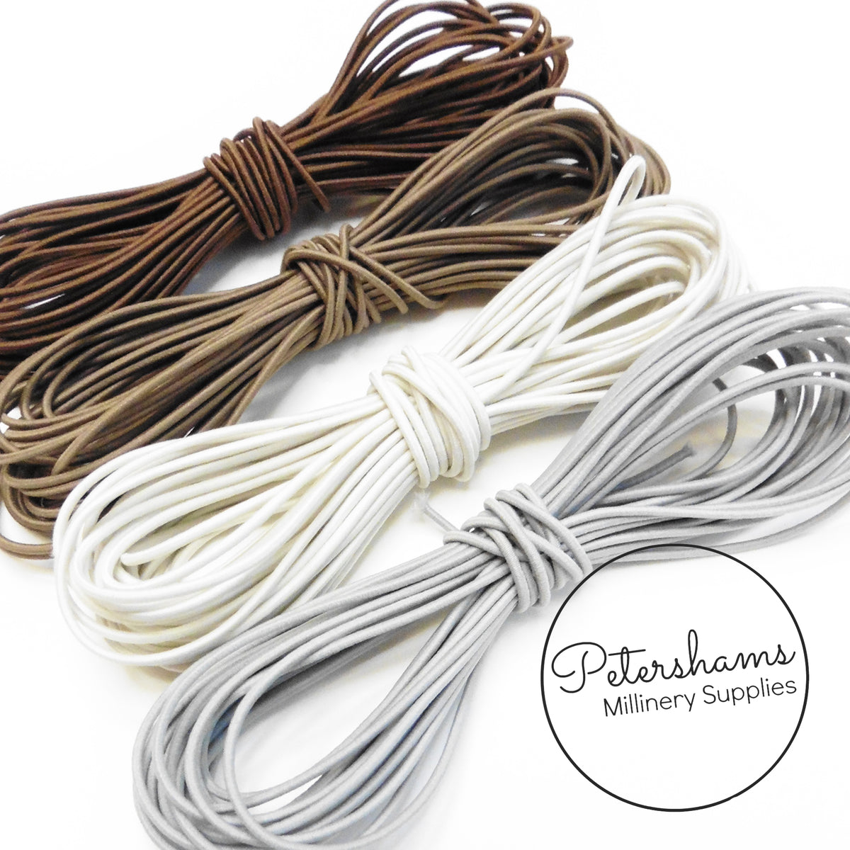 Round 1.5mm Hat Elastic for Fascinators & Millinery - 1m – Petershams ...