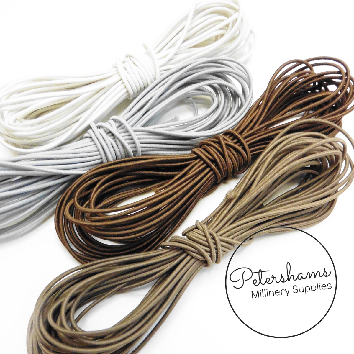 Round 1.5mm Hat Elastic for Fascinators & Millinery - 1m – Petershams ...