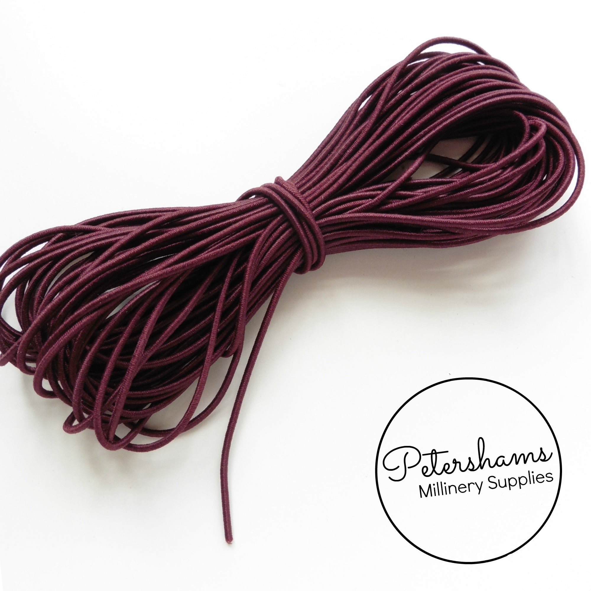 Round 1.5mm Hat Elastic for Millinery - 1m – Petershams Millinery Supplies