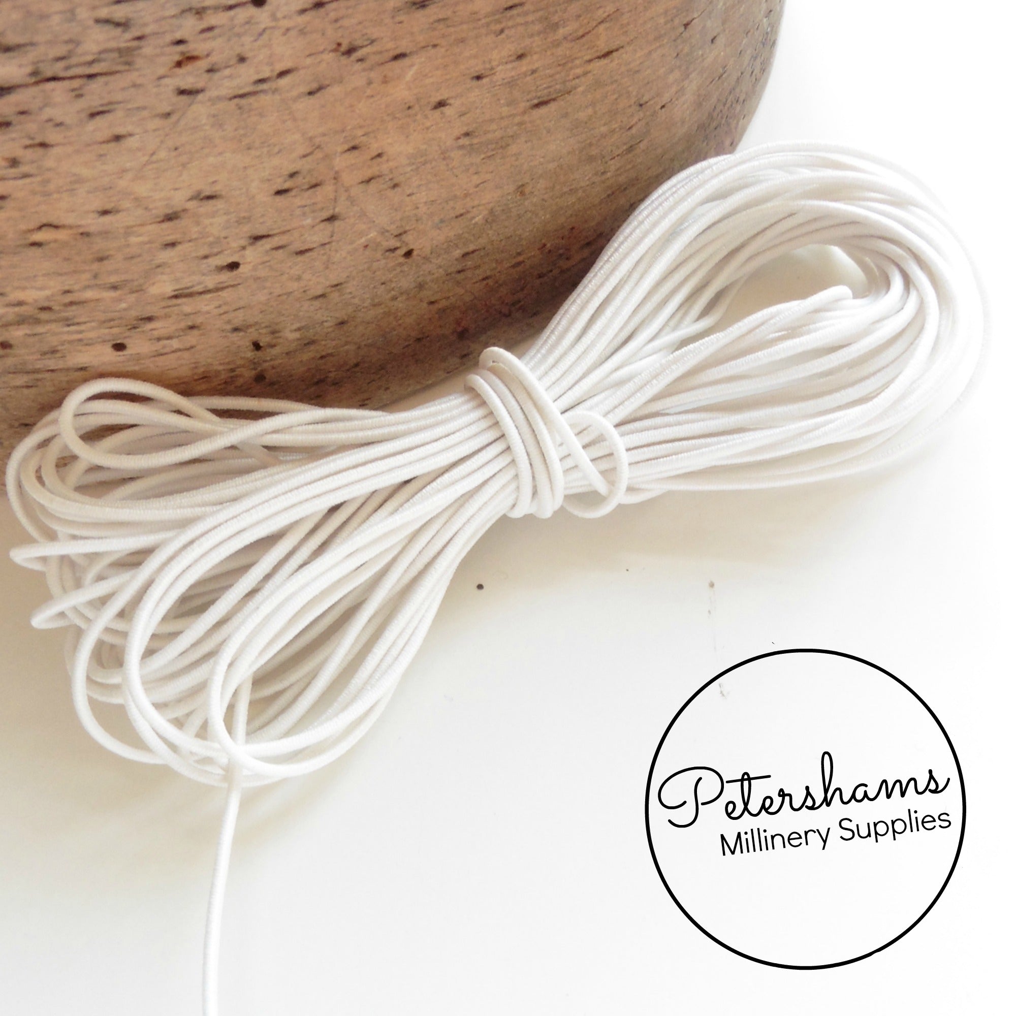Round 1.5mm Hat Elastic for Millinery - 1m – Petershams Millinery Supplies