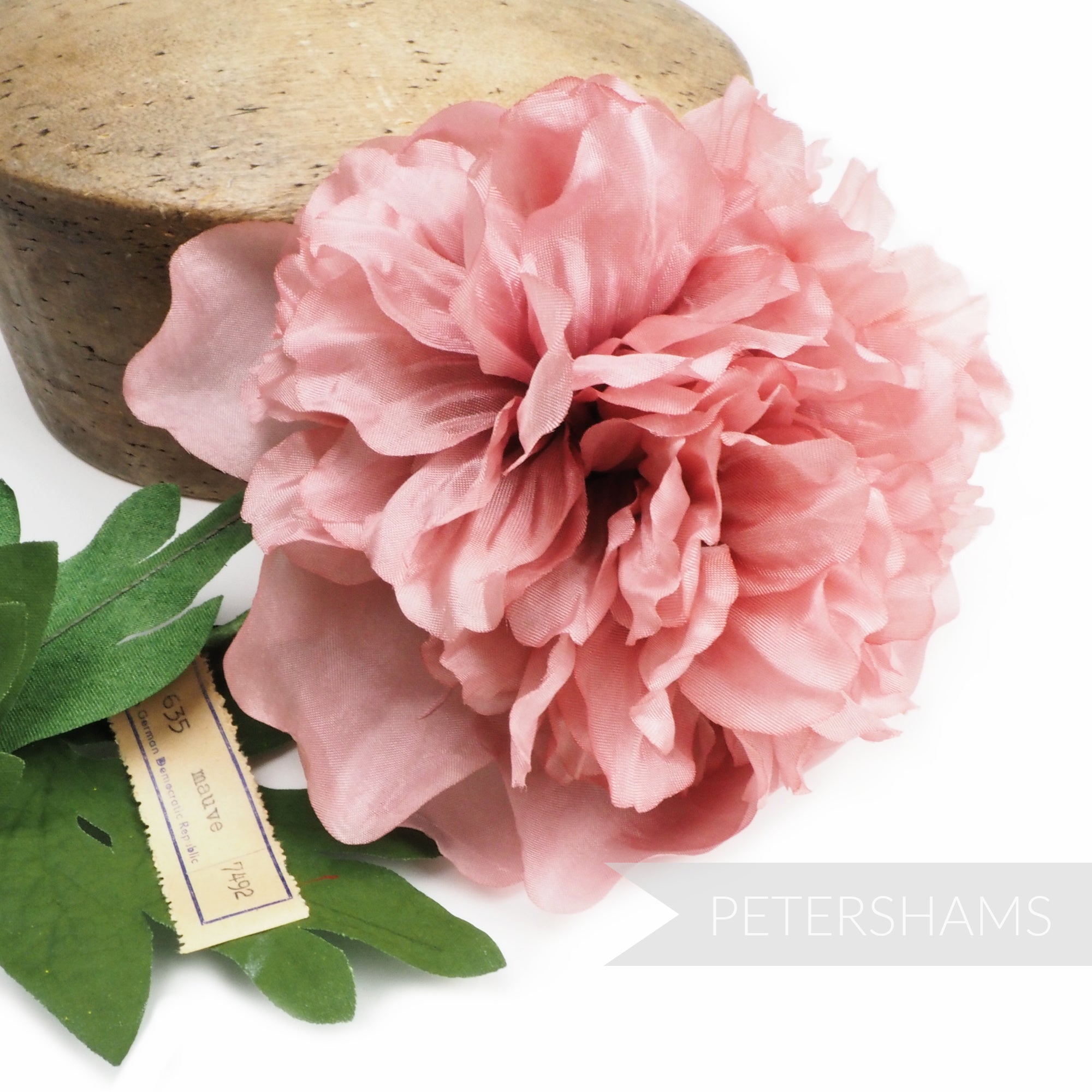 'Kim' Extra Large 17cm Vintage German 1950/70's Wired Peony Flower ...