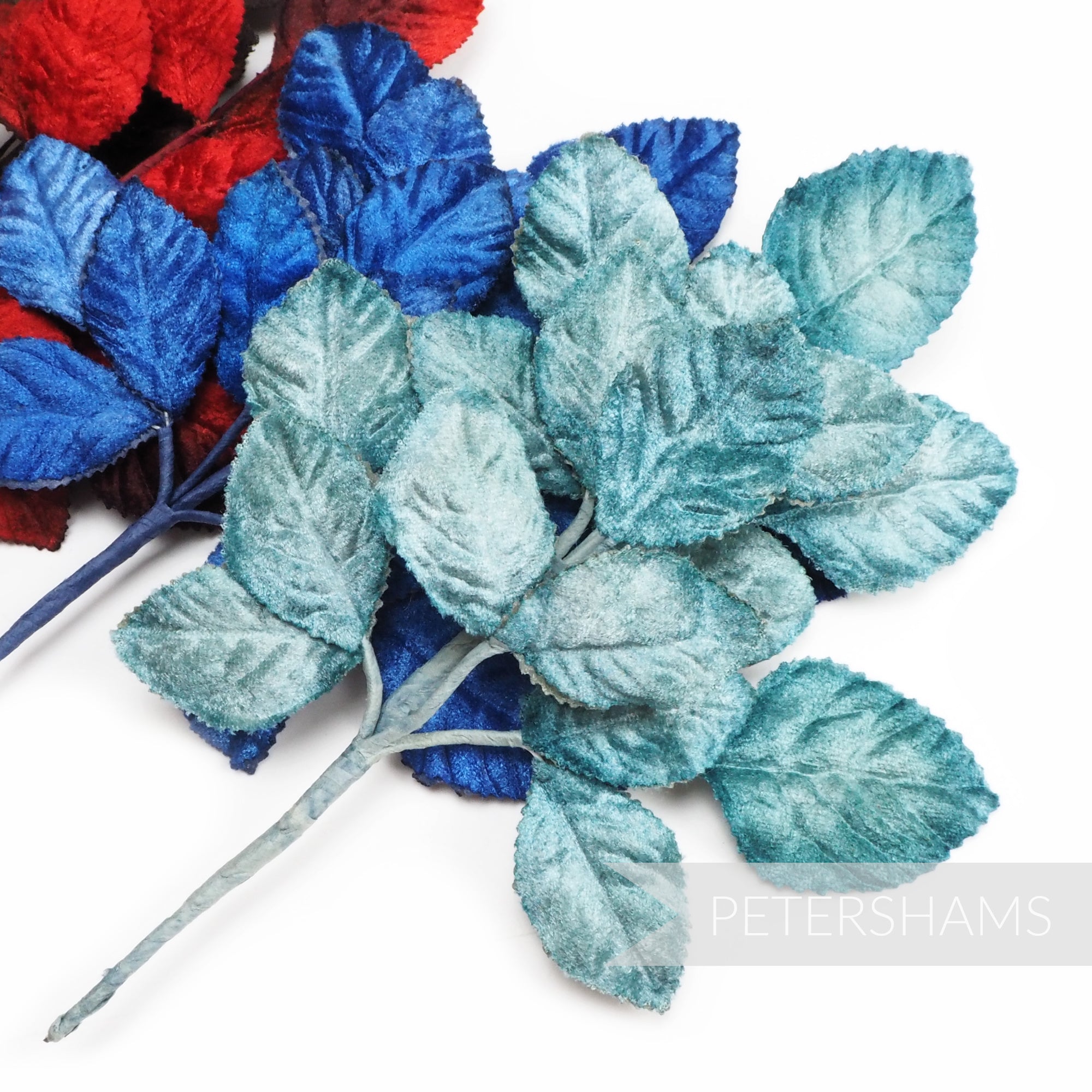 'Kayla' Velvet Wired Leaf Millinery Hat Mount – Petershams Millinery ...