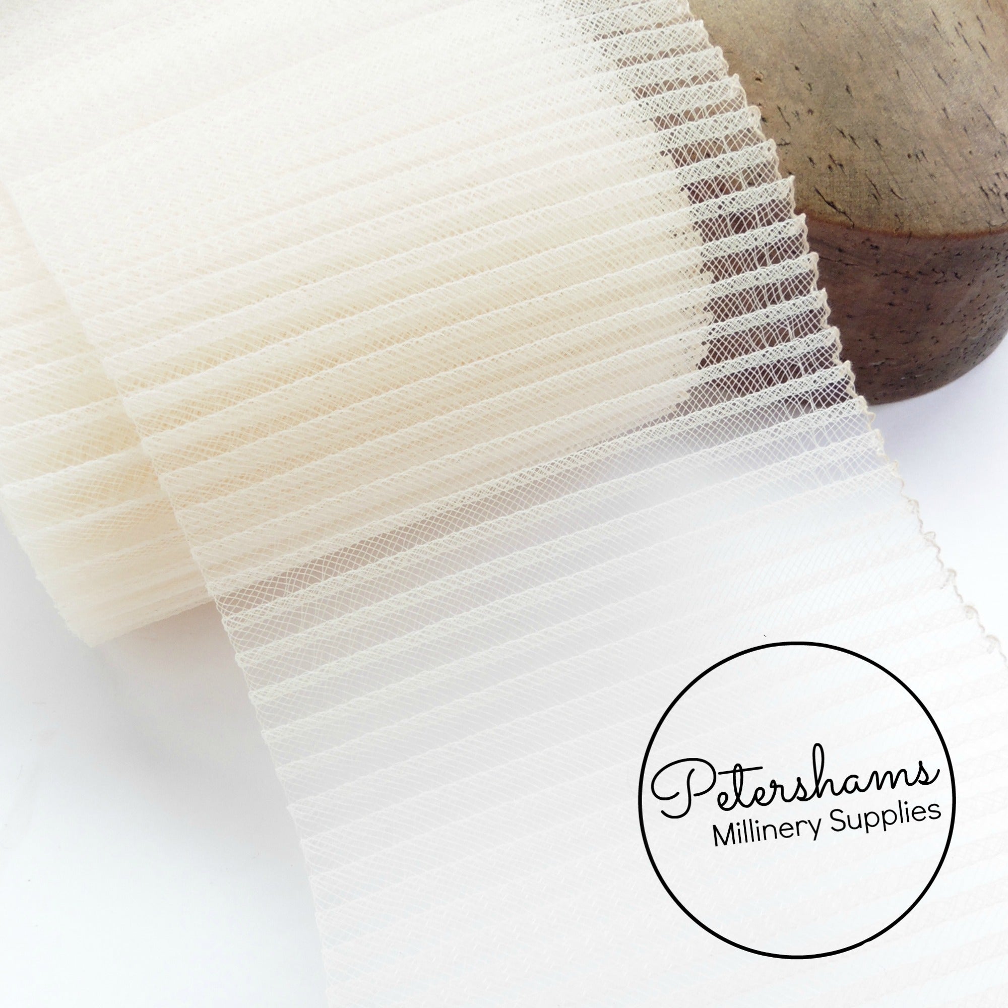 15cm (6 inch) Wide Pleated Crinoline - 1m – Petershams Millinery Supplies