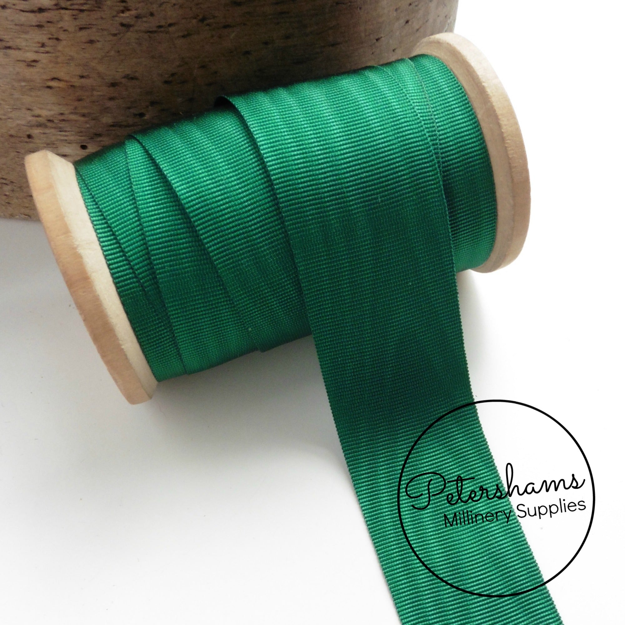 32mm Wide Moire Grosgrain Ribbon - 1m – Petershams Millinery Supplies