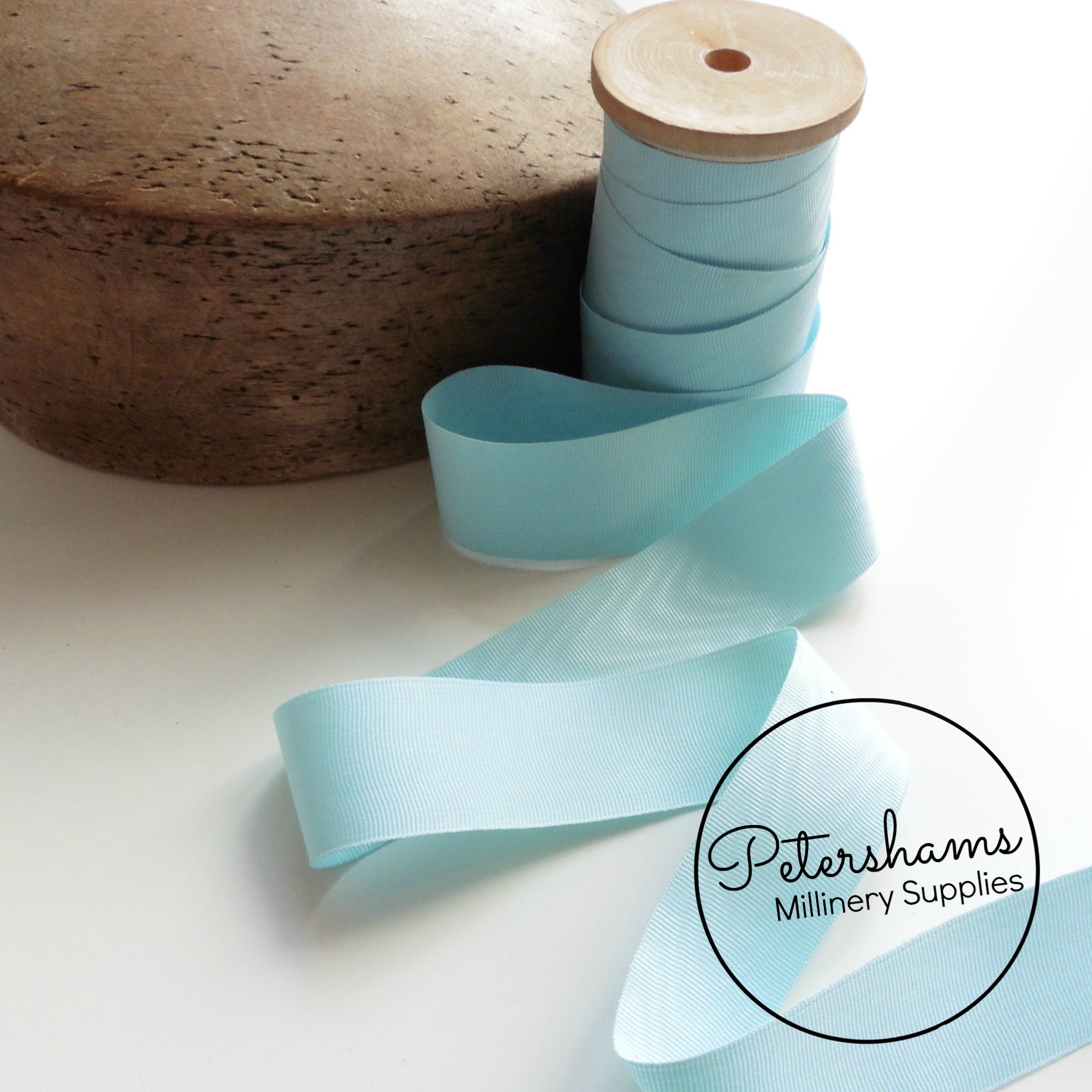 32mm Wide Moire Grosgrain Ribbon - 1m – Petershams Millinery Supplies