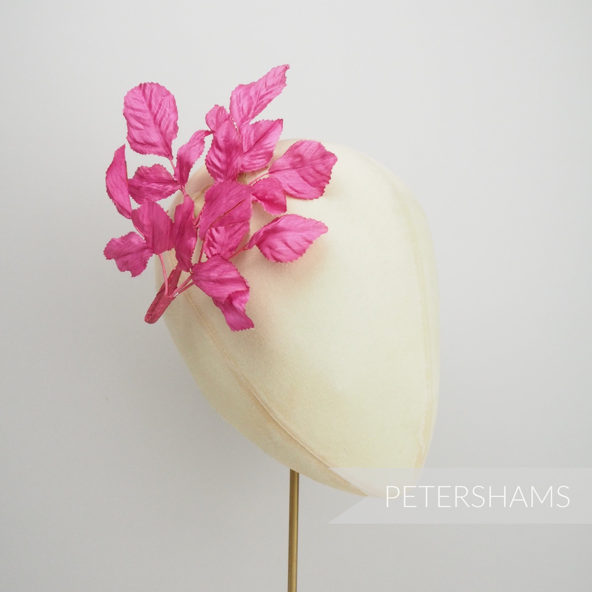 'Milo' Silk Wired Leaf Millinery Hat Mount – Petershams Millinery Supplies