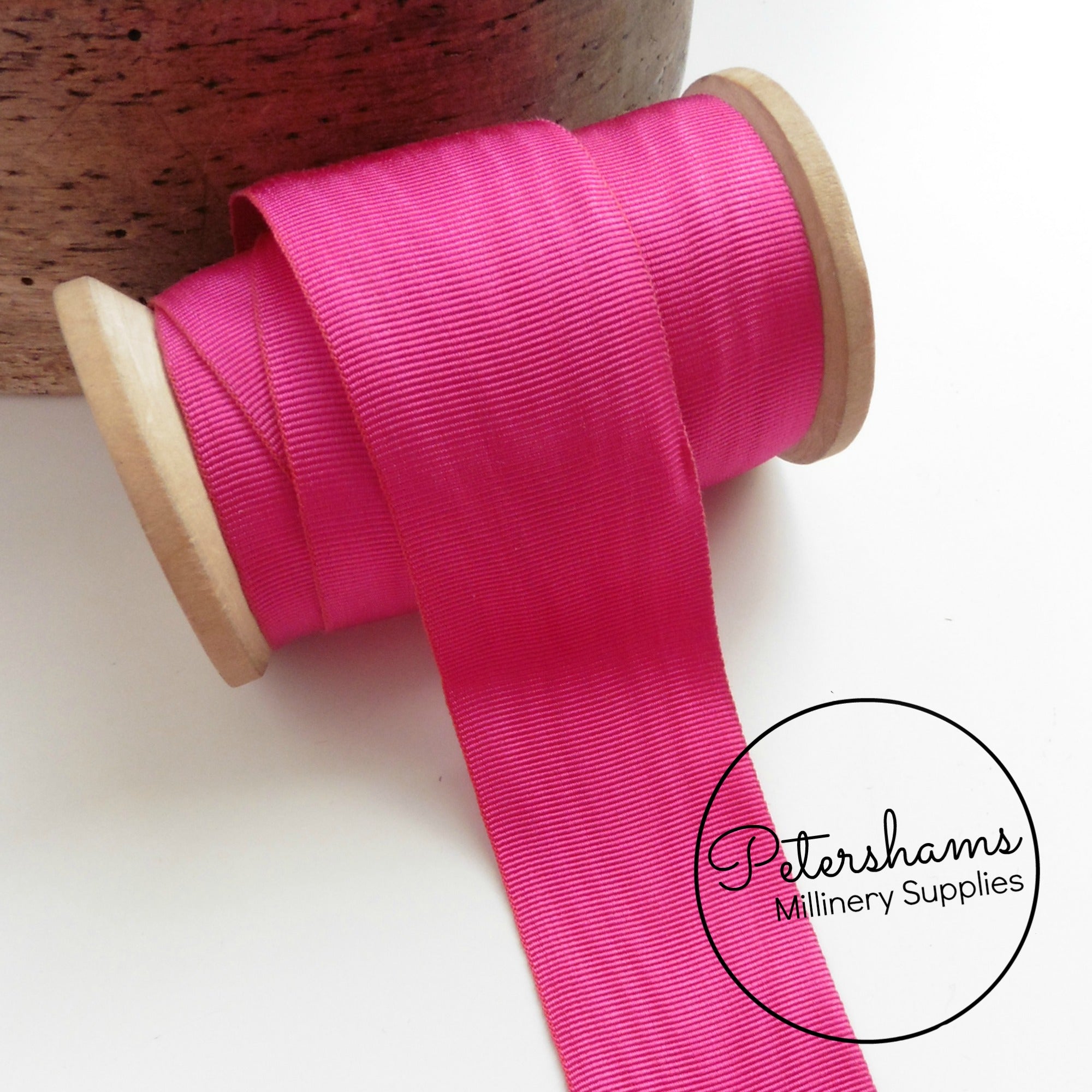 38mm Wide Moire Grosgrain Ribbon - 1m – Petershams Millinery Supplies