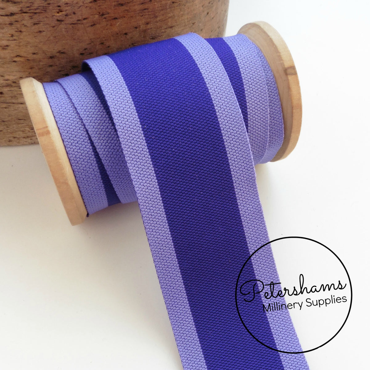 40mm Woven Striped Belting Ribbon -1m – Petershams Millinery Supplies