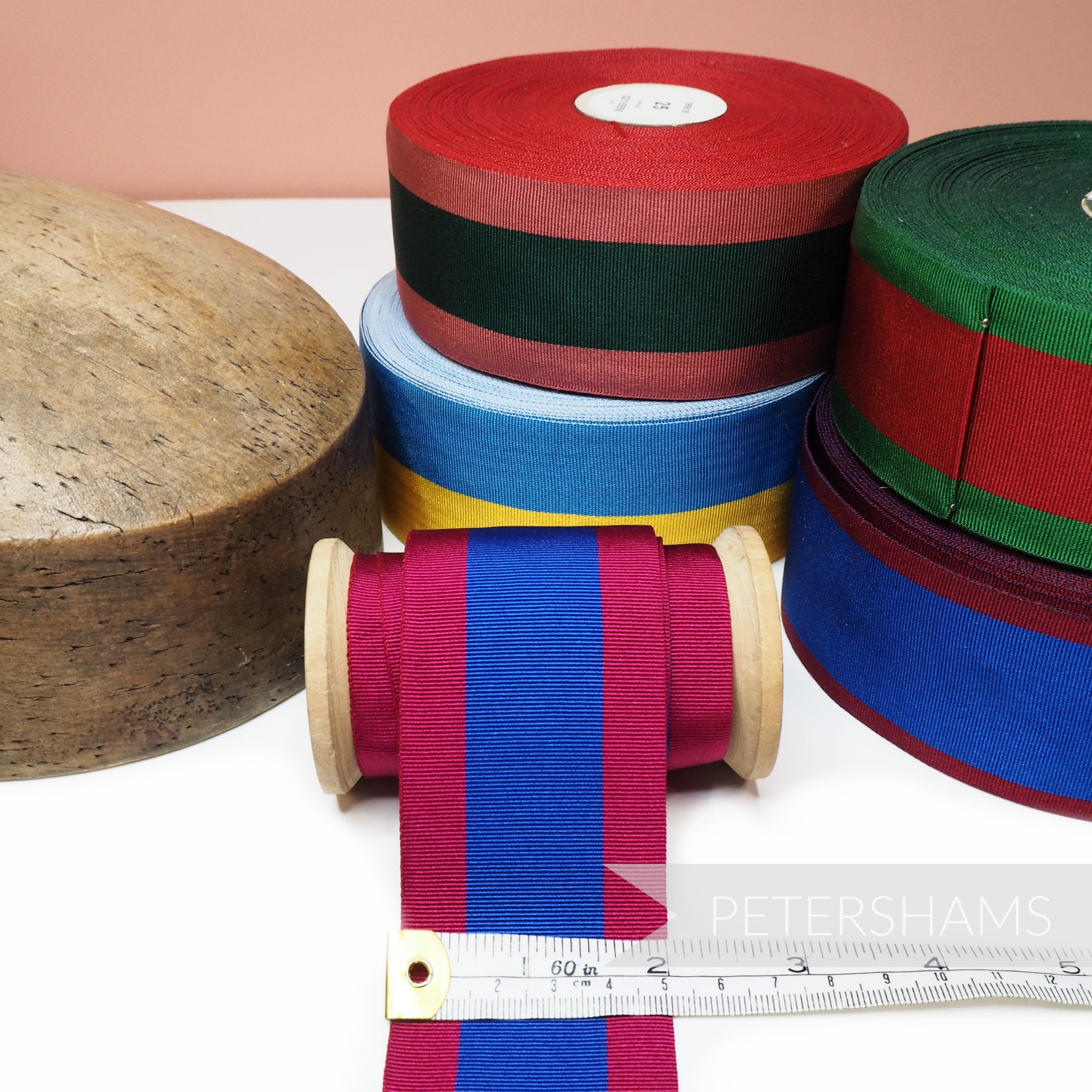 50mm Stripe Grosgrain Ribbon – Petershams Millinery Supplies