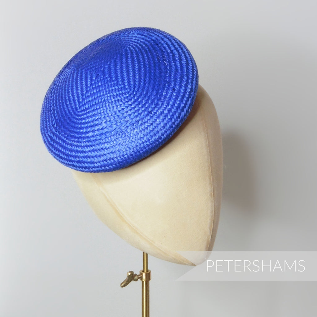 17cm Buntal Button Fascinator Hat Base – Petershams Millinery Supplies
