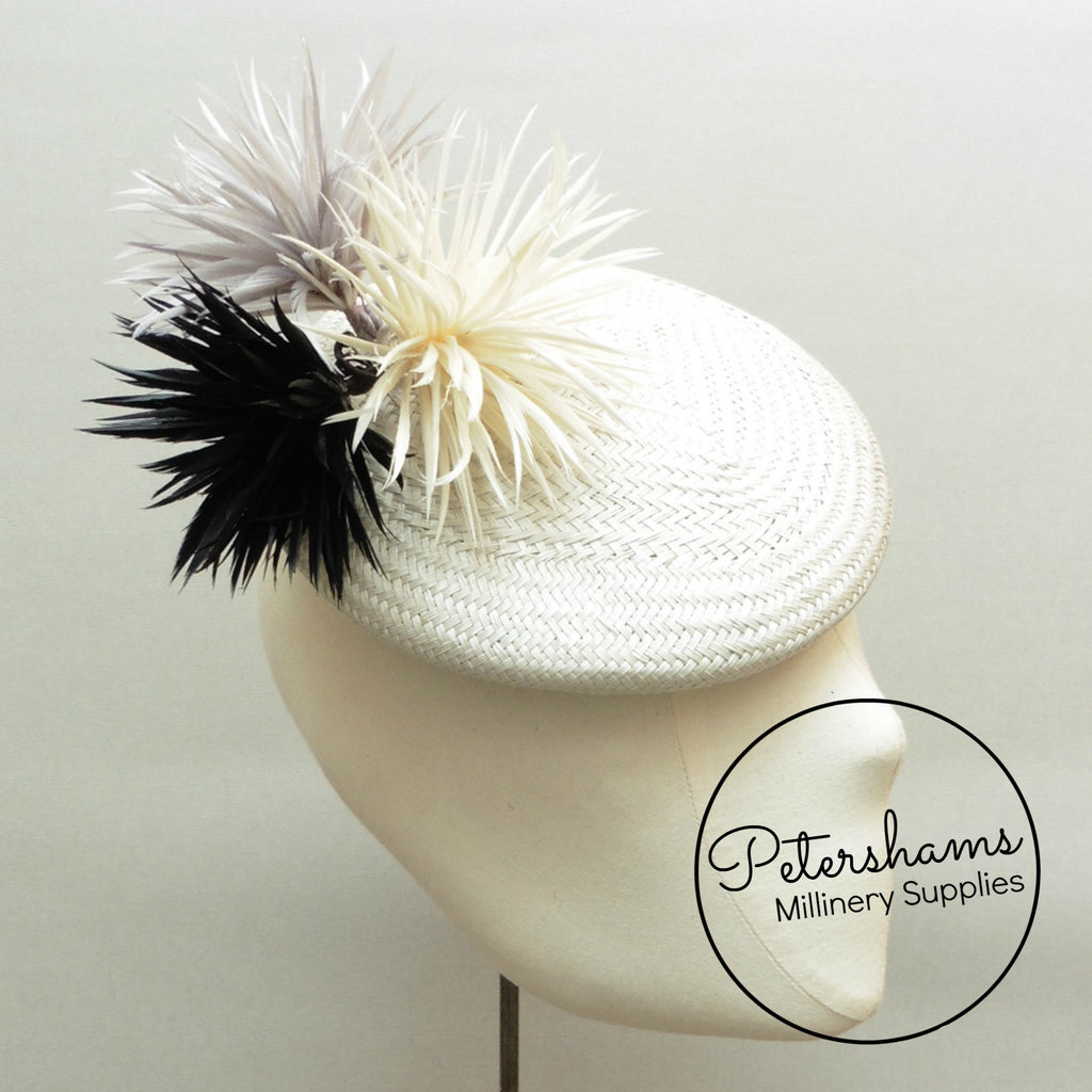 Goose Biot Feather Pom Hat Mount – Petershams Millinery Supplies
